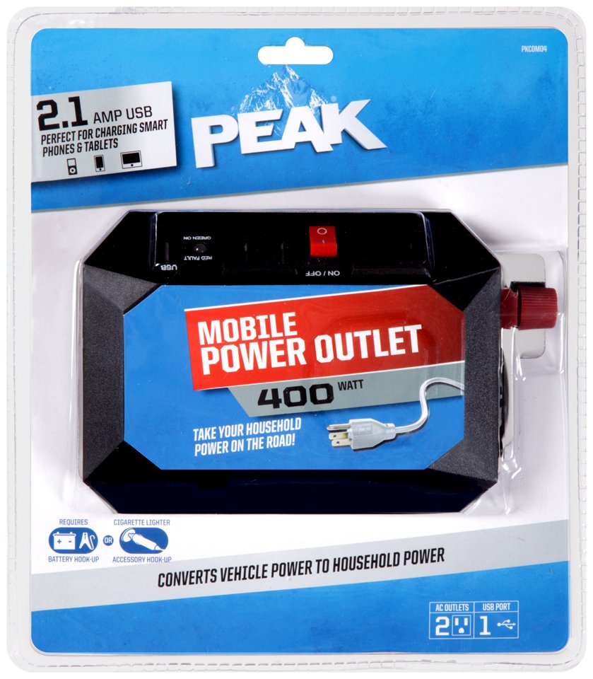 Peak Mobile Power Outlet, 400 W - Shop Phone chargers at H-E-B