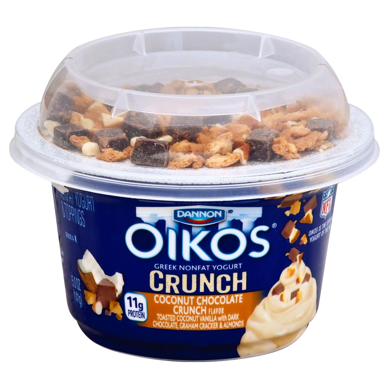 Dannon Oikos Crunch Coconut Chocolate Crunch Greek Nonfat Yogurt - Shop ...