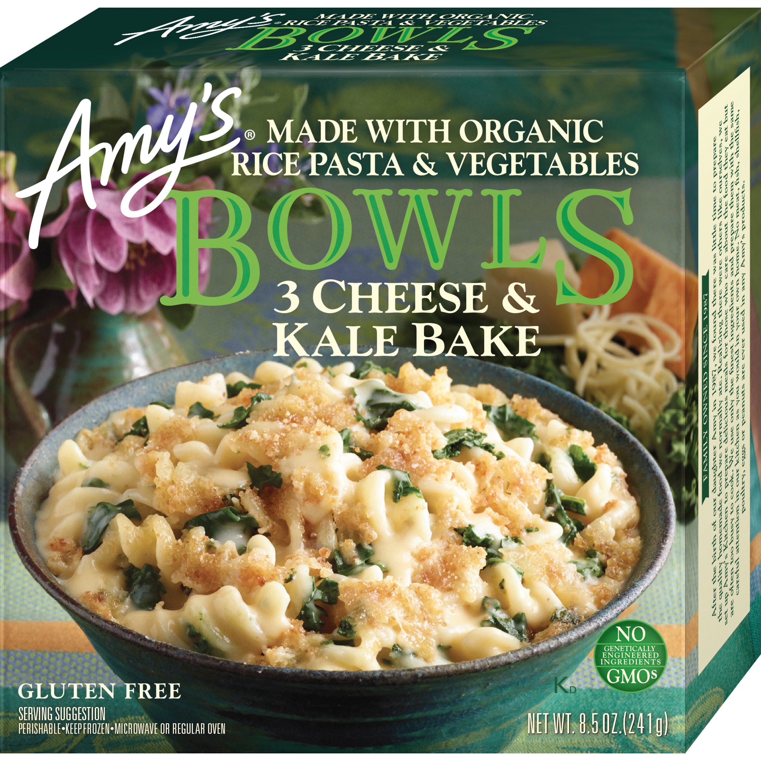 Amy's 17g Protein 3 Cheese & Kale Bake Bowl - Shop Entrees & sides at H-E-B