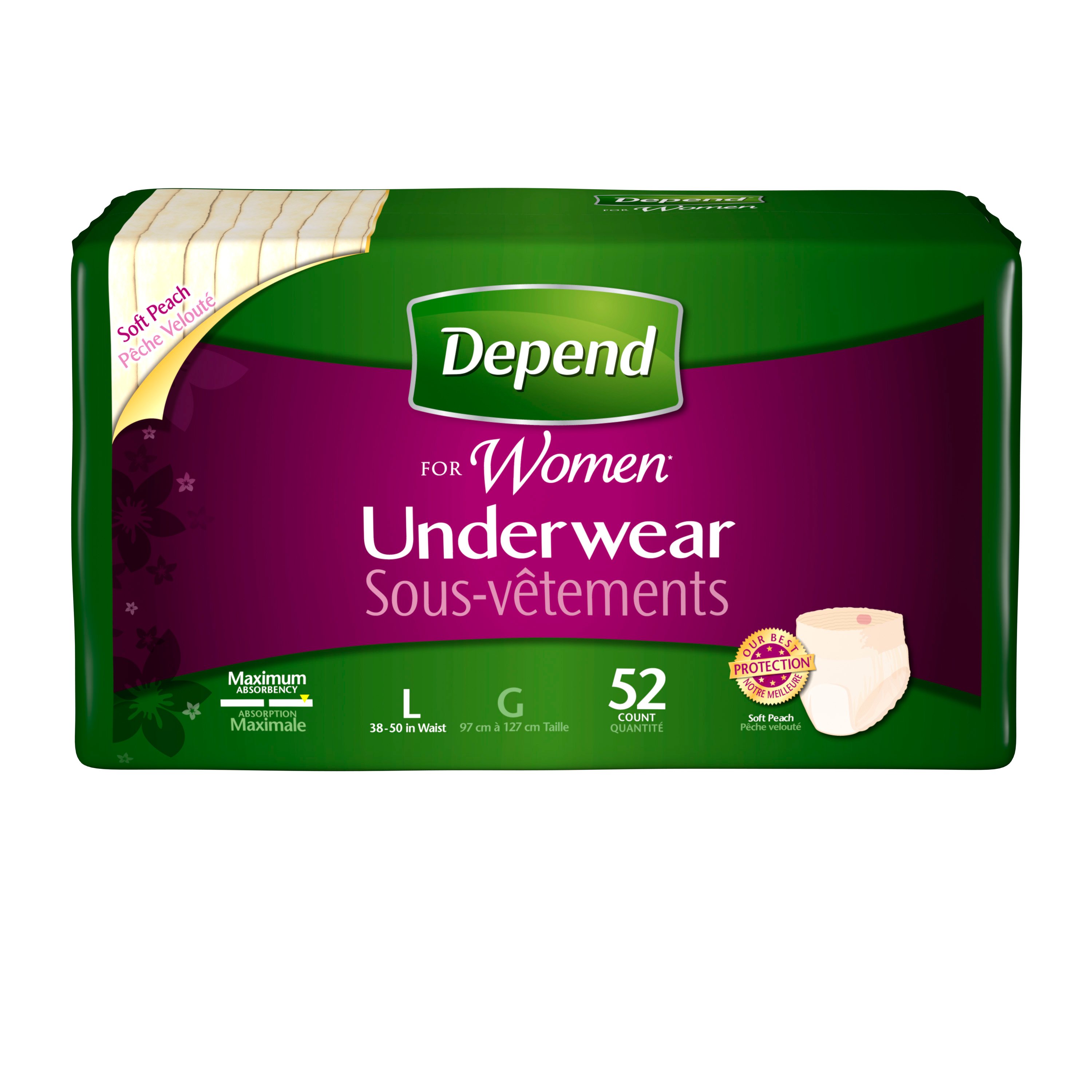 Depend Fit-Flex Underwear For Women, 52 ct - Shop Incontinence at H-E-B