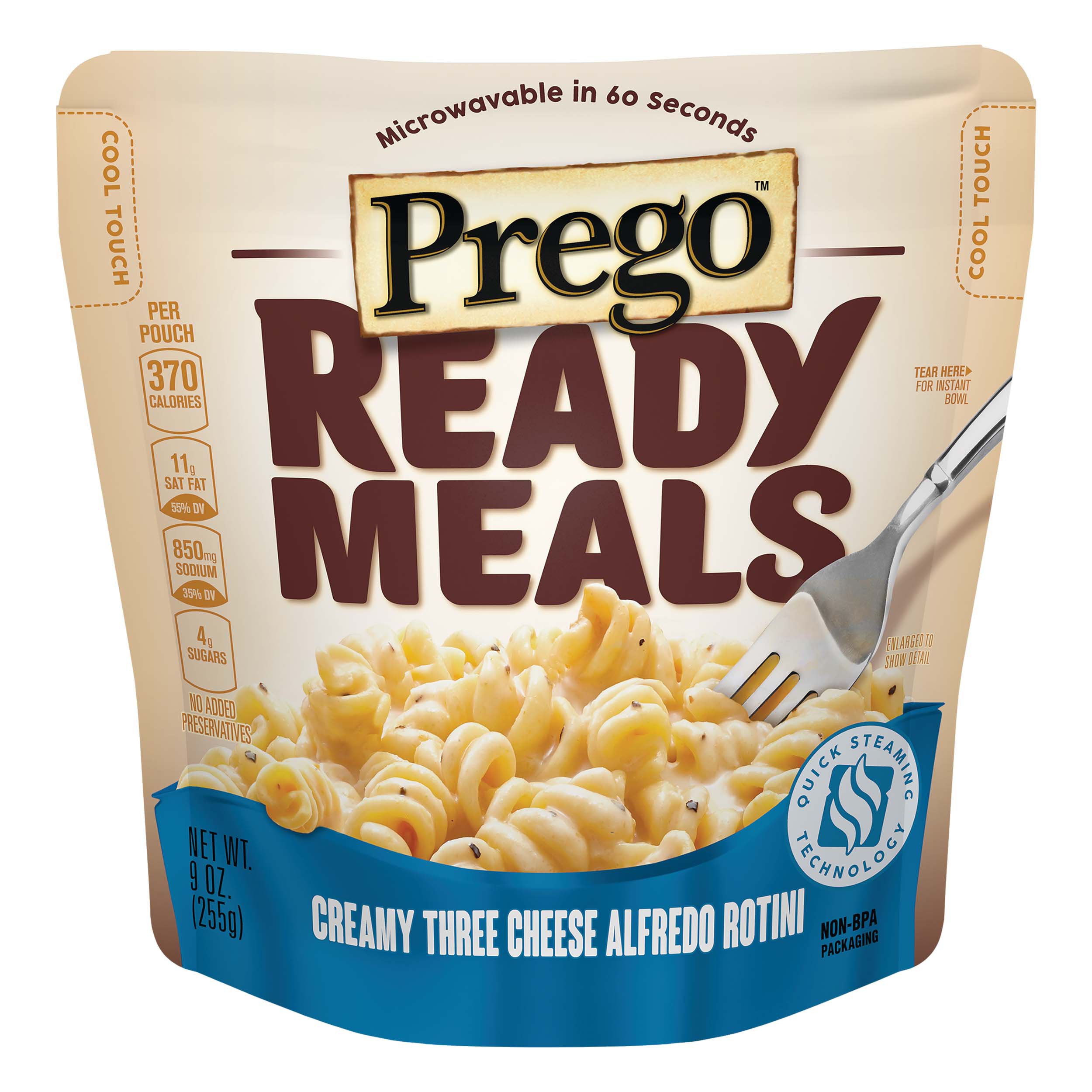 Prego Creamy Three Cheese Alfredo Rotini Ready Meals - Shop Pantry ...