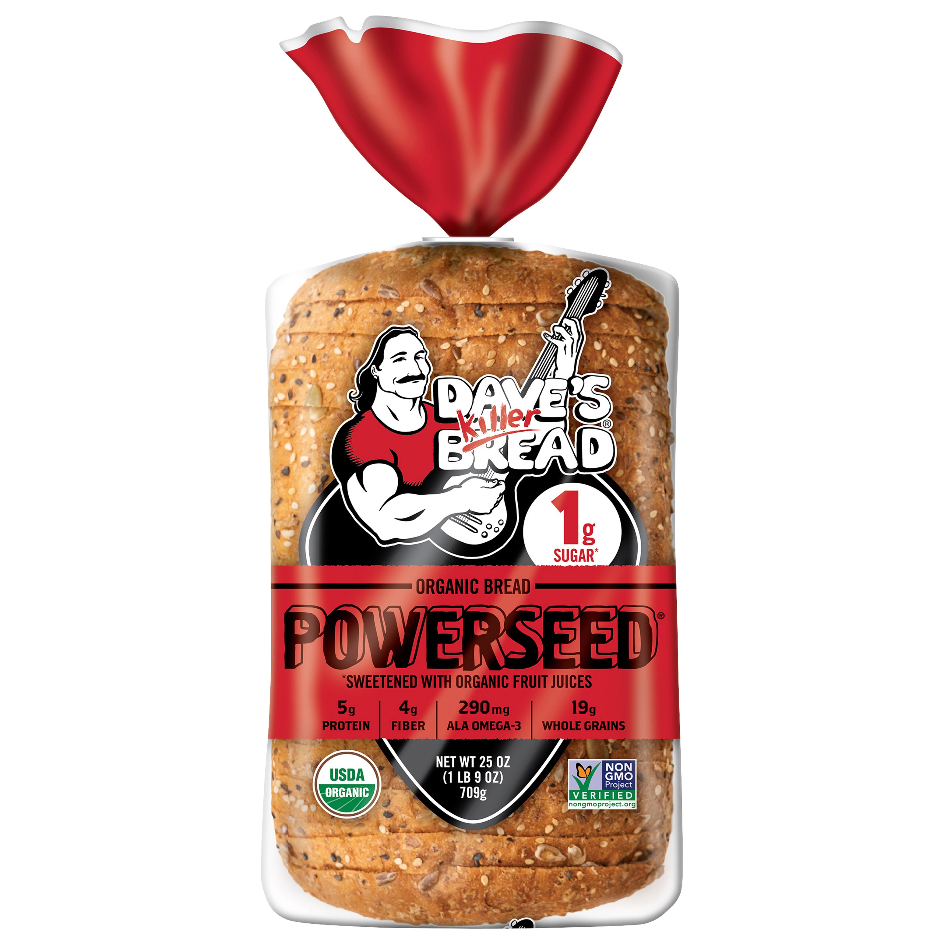 Dave's Killer Bread Powerseed Organic Sliced Bread, 25 oz | Central ...