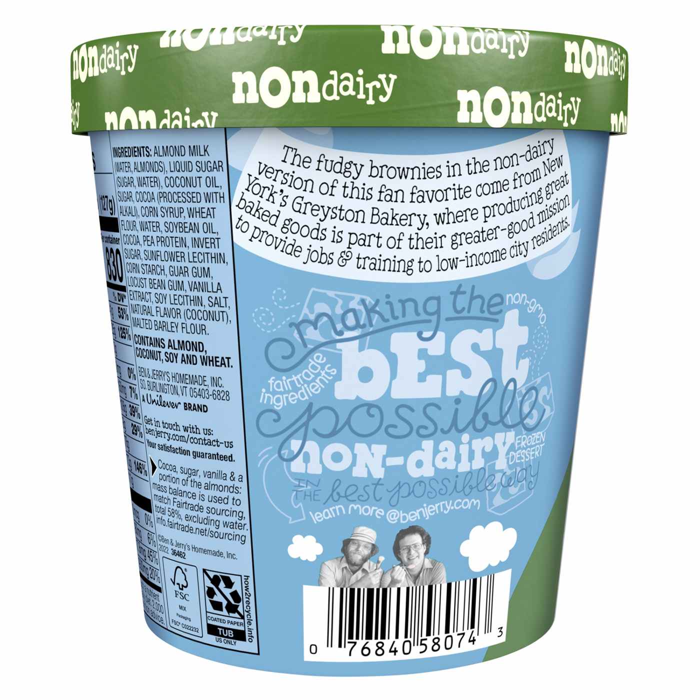 Ben & Jerry's Non-Dairy Chocolate Fudge Brownie Frozen Dessert - Shop ... Ben & Jerry's Non-Dairy Chocolate Fudge Brownie Frozen Dessert - Shop ...