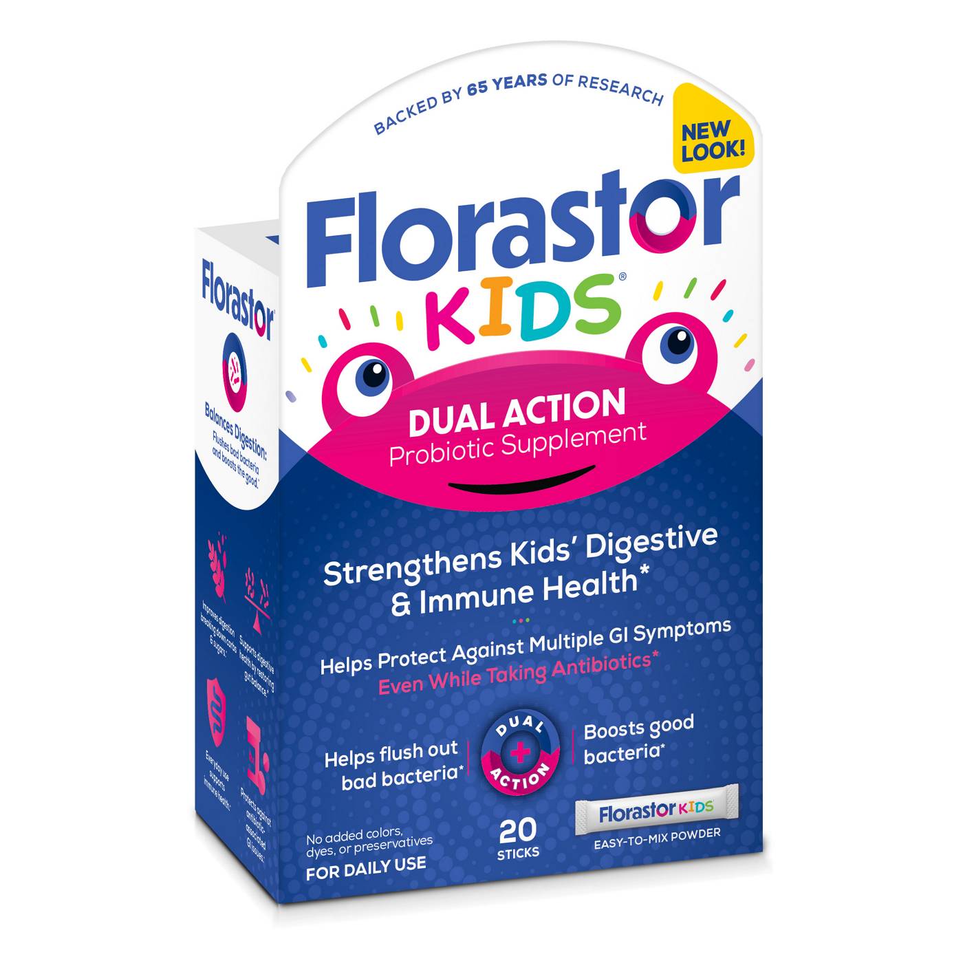 Florastor Kids Daily Probiotic Supplement Powder for Digestive Health ...