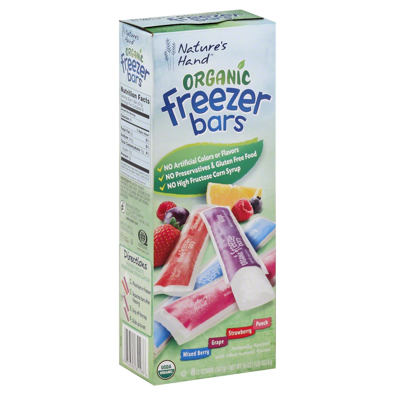 Nature's Hand Organic Freezer Bars - Shop Bars & Pops at H-E-B
