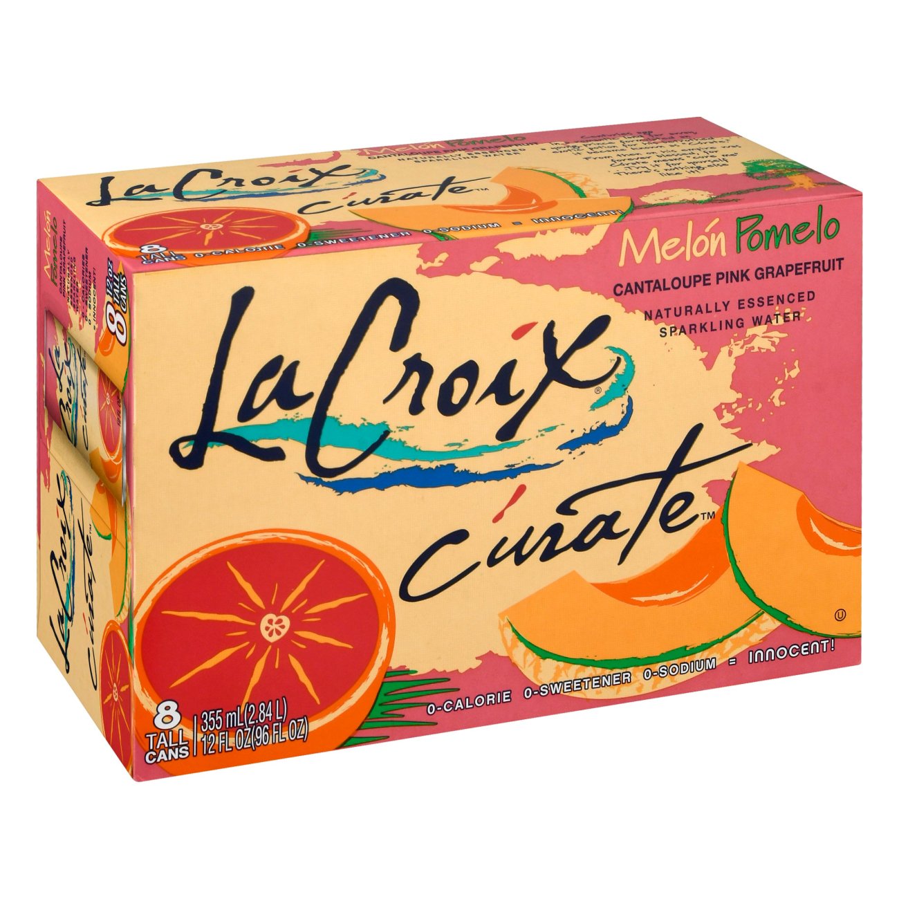 LaCroix Curate Melon Pomelo Sparkling Water 12 oz Cans - Shop Water at H-E-B