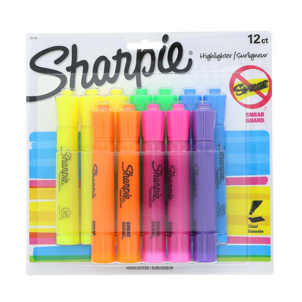 Sharpie Chisel Tip Highlighters - Assorted Colors - Shop Highlighters ...