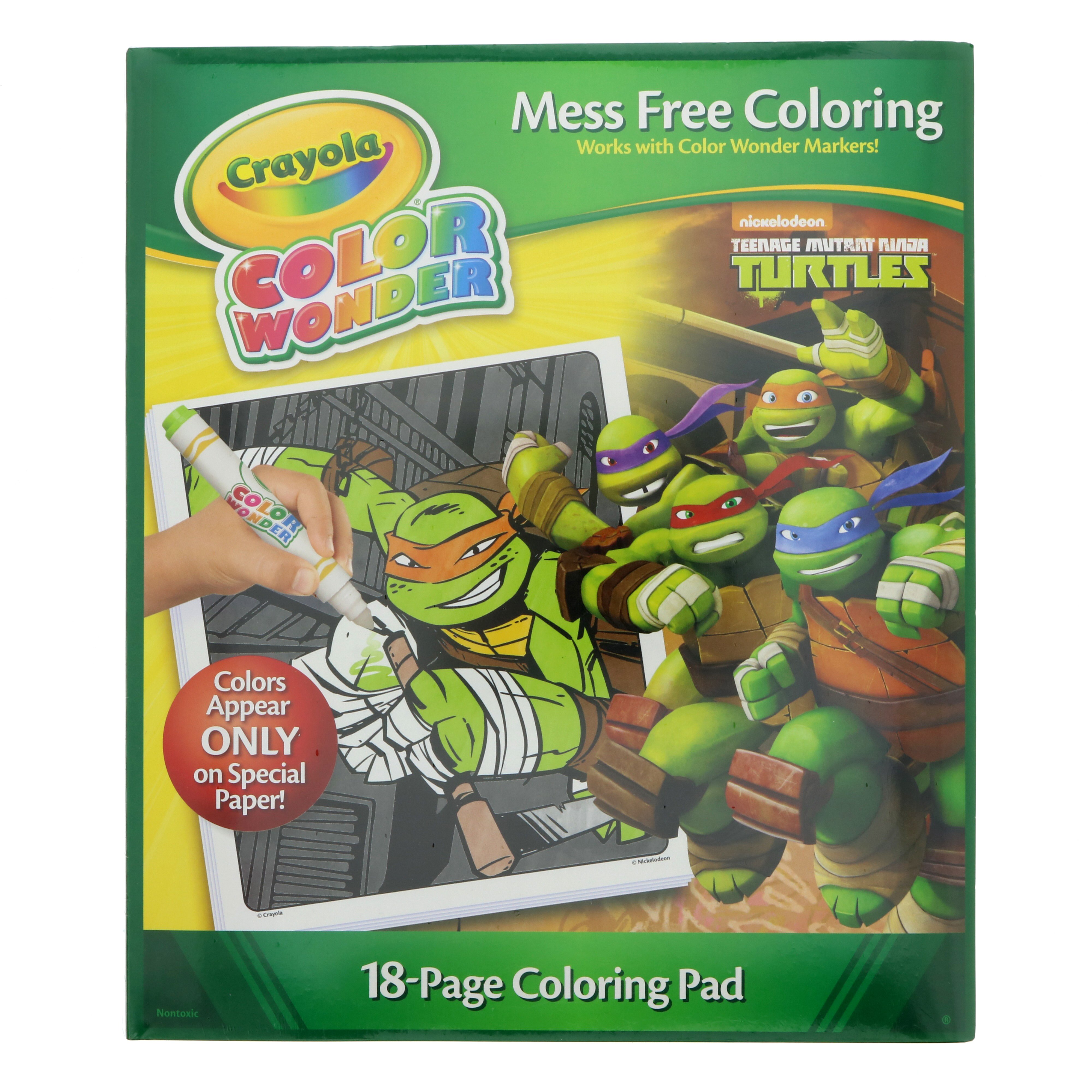 Crayola Color Wonder Coloring Pad, Teenage Mutant Ninja Turtles - Shop ...