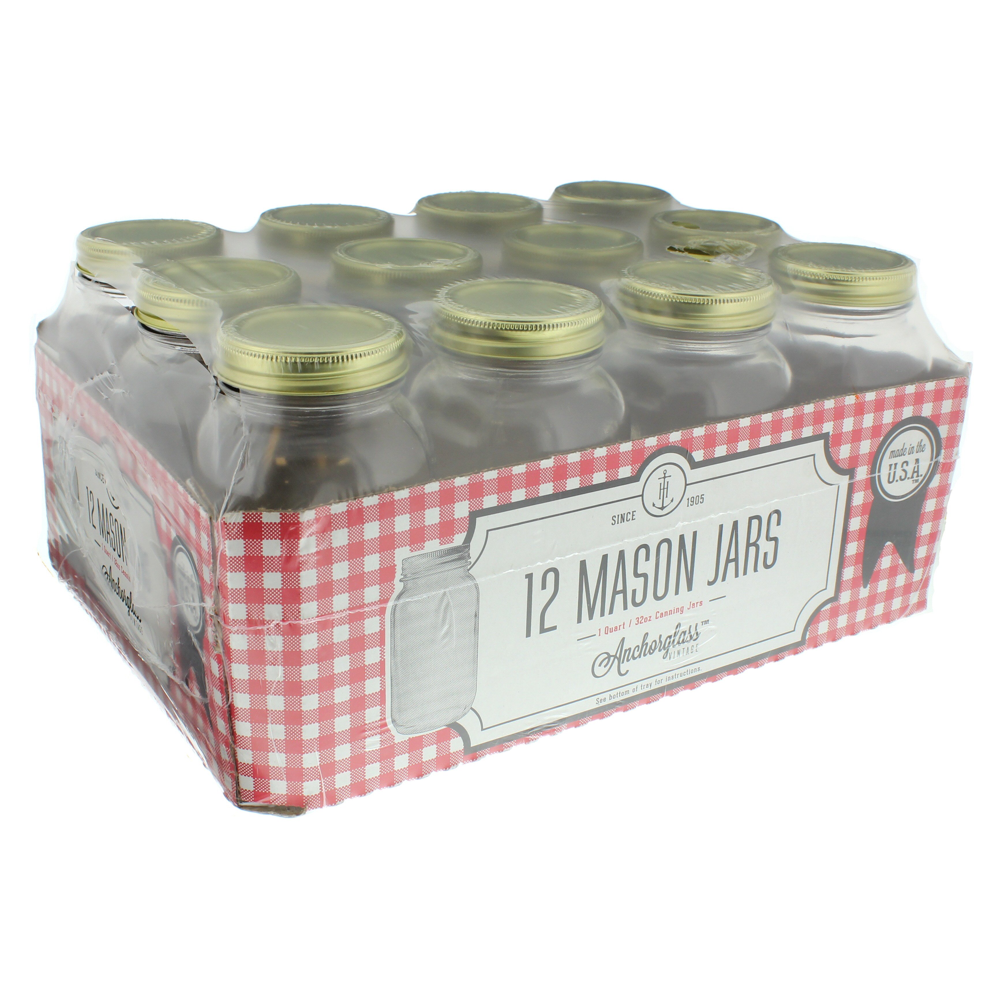 Anchor Hocking 1 qt Home Canning Jar, Bundled Tray - Shop Canning ...