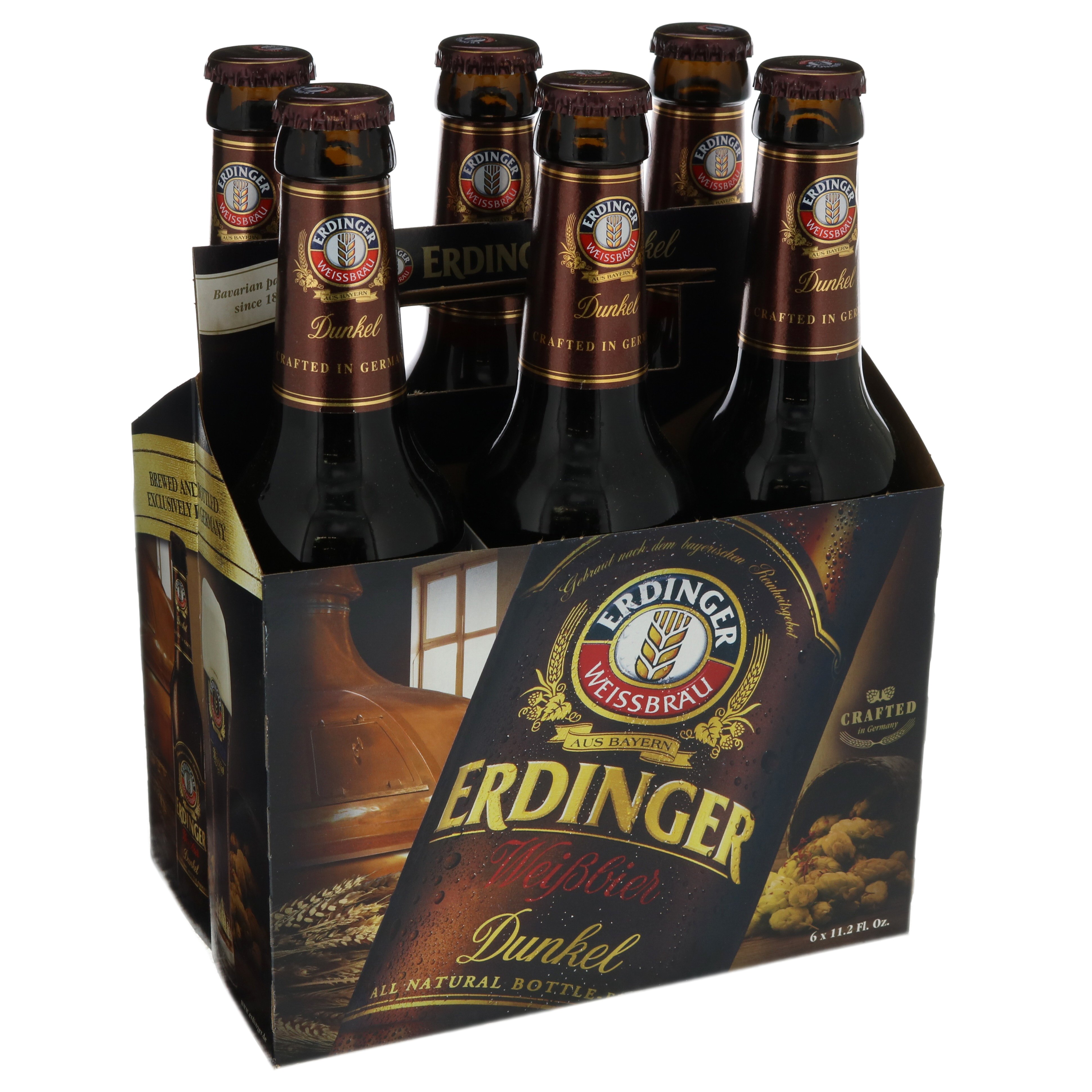 Erdinger Hefeweizen Dunkel Beer 6 pk Bottles, 11.2 oz | Central Market ...