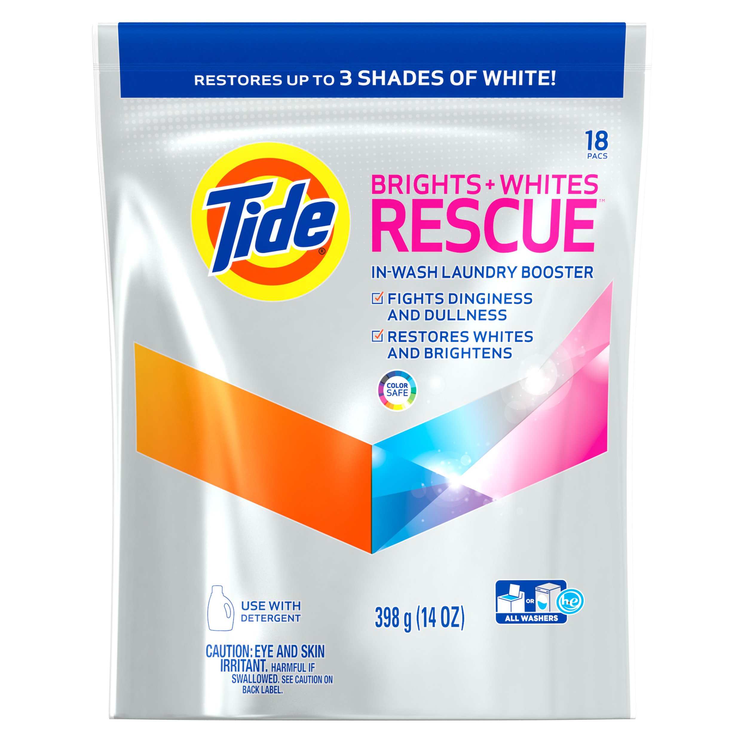 Tide Brights + Whites Rescue HE In-Wash Laundry Booster Pacs - Shop ...