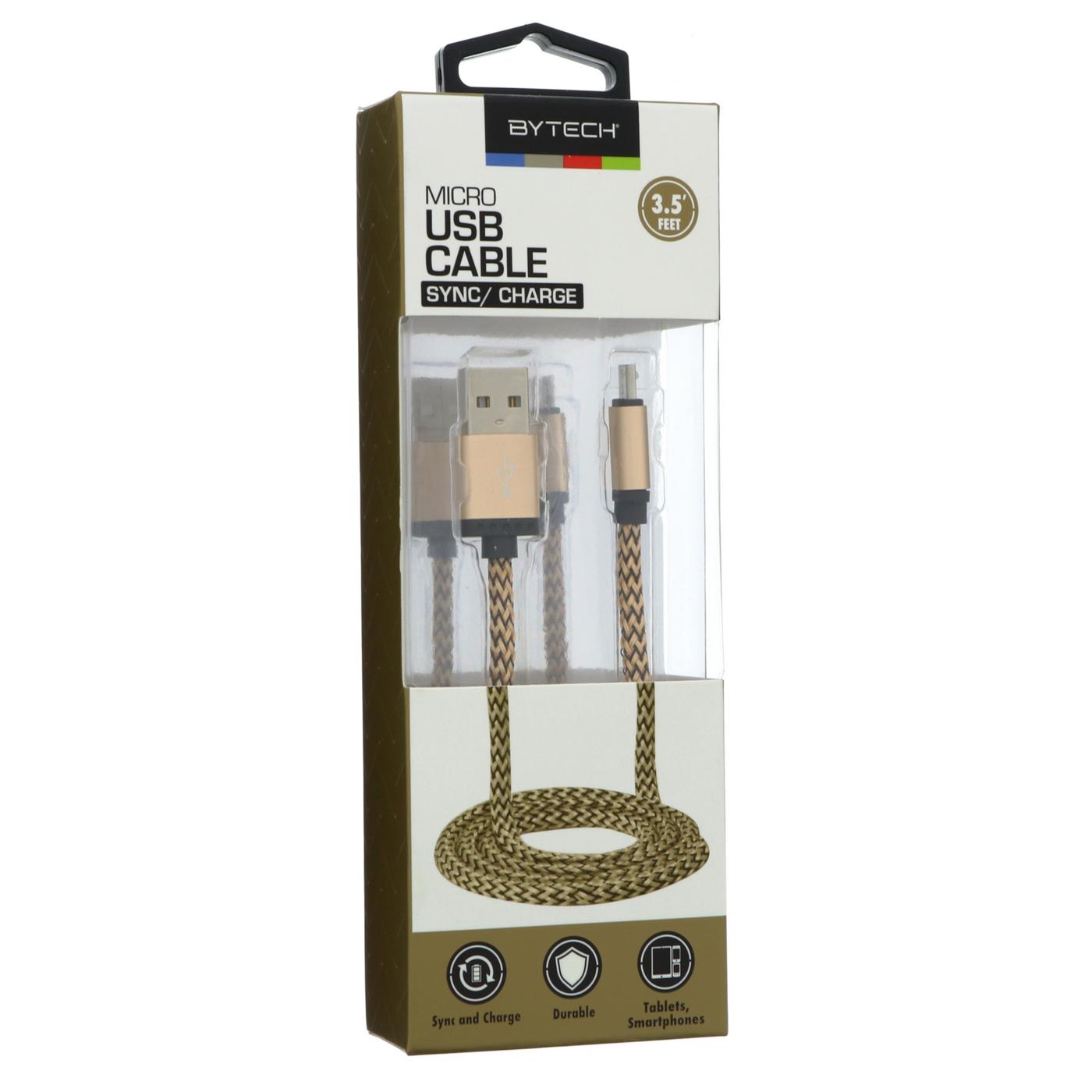 Bytech Micro USB Rope Cable Colors May Vary - Shop Phone chargers at H-E-B