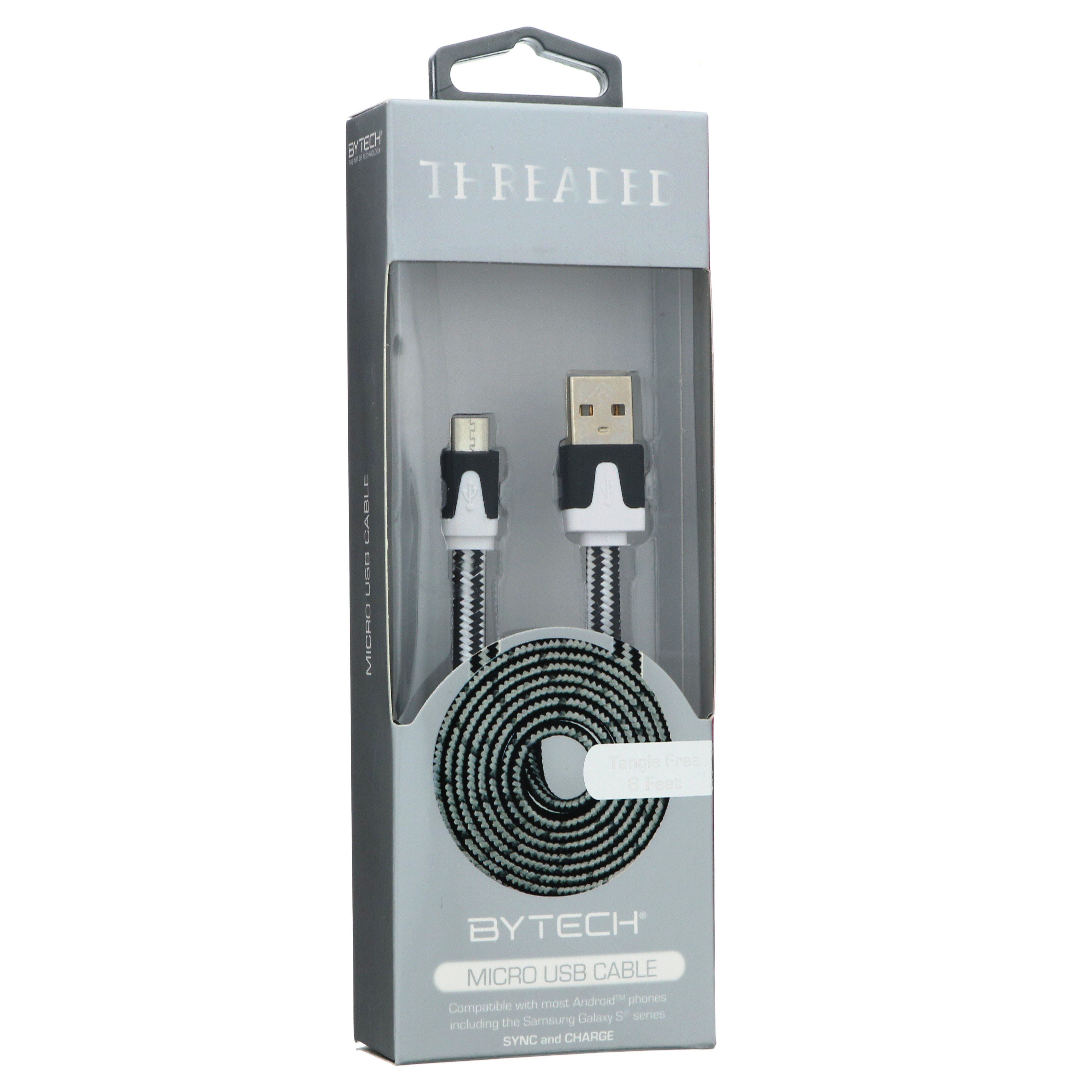 Bytech Micro USB Fabric Cable - Shop Phone Chargers at H-E-B