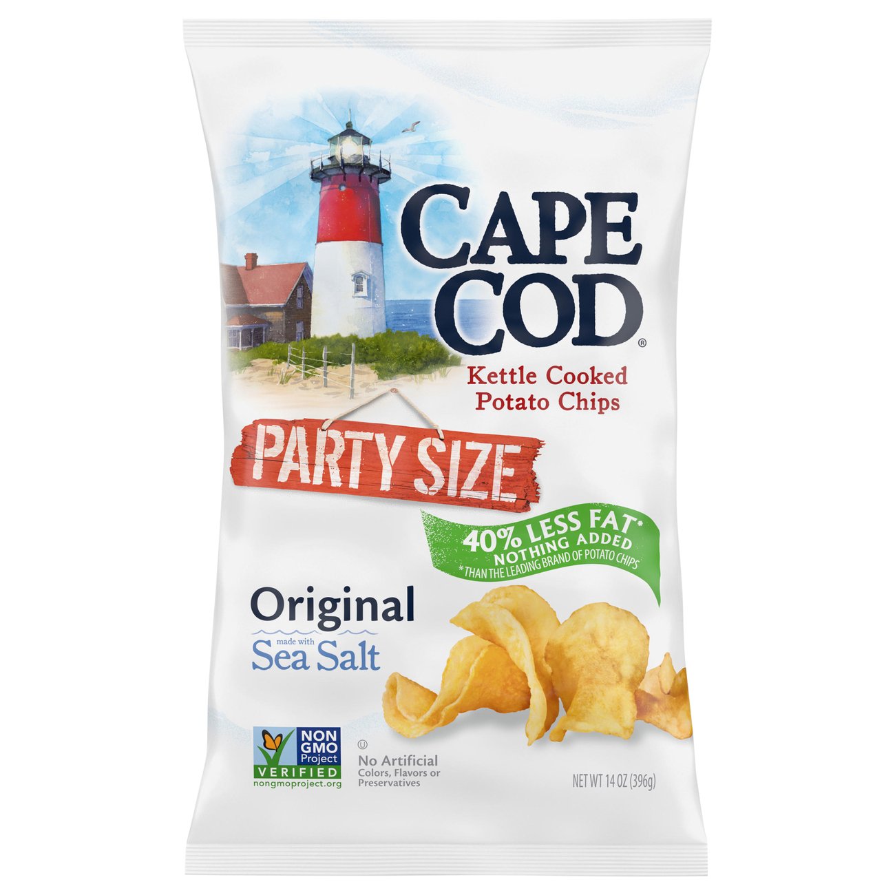 Cape Cod Cape Cod Party Size Reduced Fat Potato Chip - Shop Chips at H-E-B