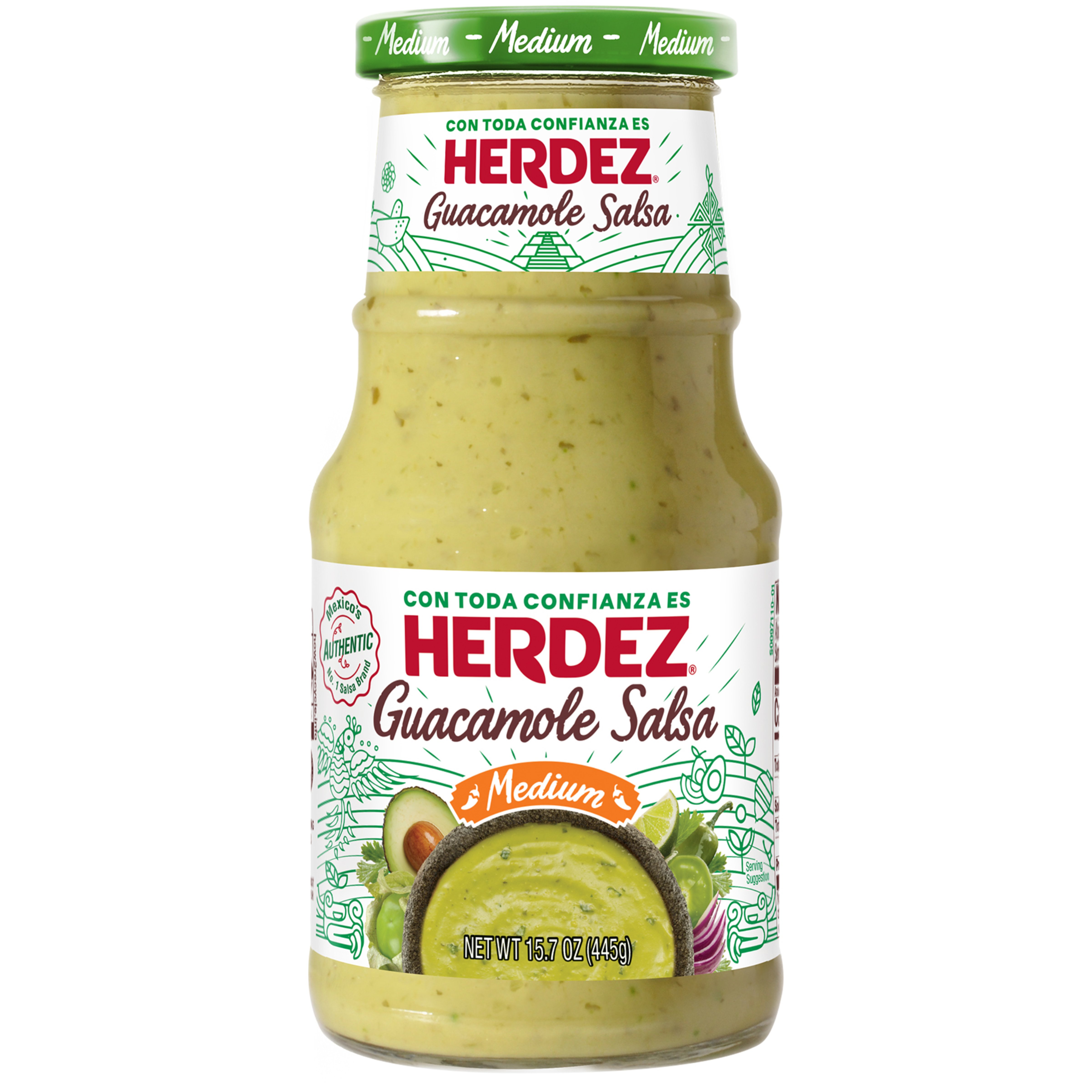 Herdez Medium Guacamole Salsa Shop Salsa And Dip At H E B