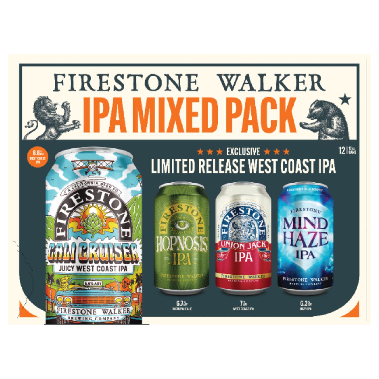 Firestone Walker Mixed Variety Pack Beer 12 oz Cans - Shop Beer at H-E-B