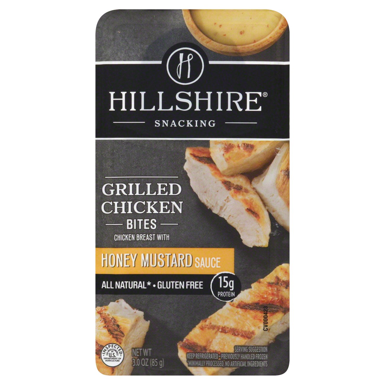 Hillshire Snacking Grilled Chicken Bites with Honey Mustard Sauce ...
