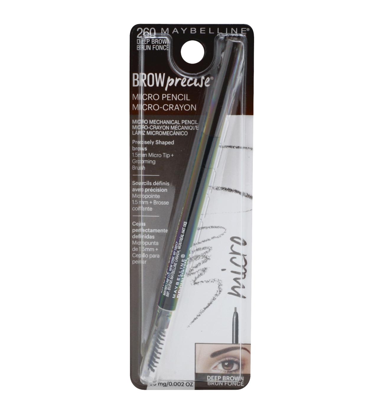 Maybelline Brow Precise Micro Eyebrow Pencil, Deep Brown - Shop Brow ...
