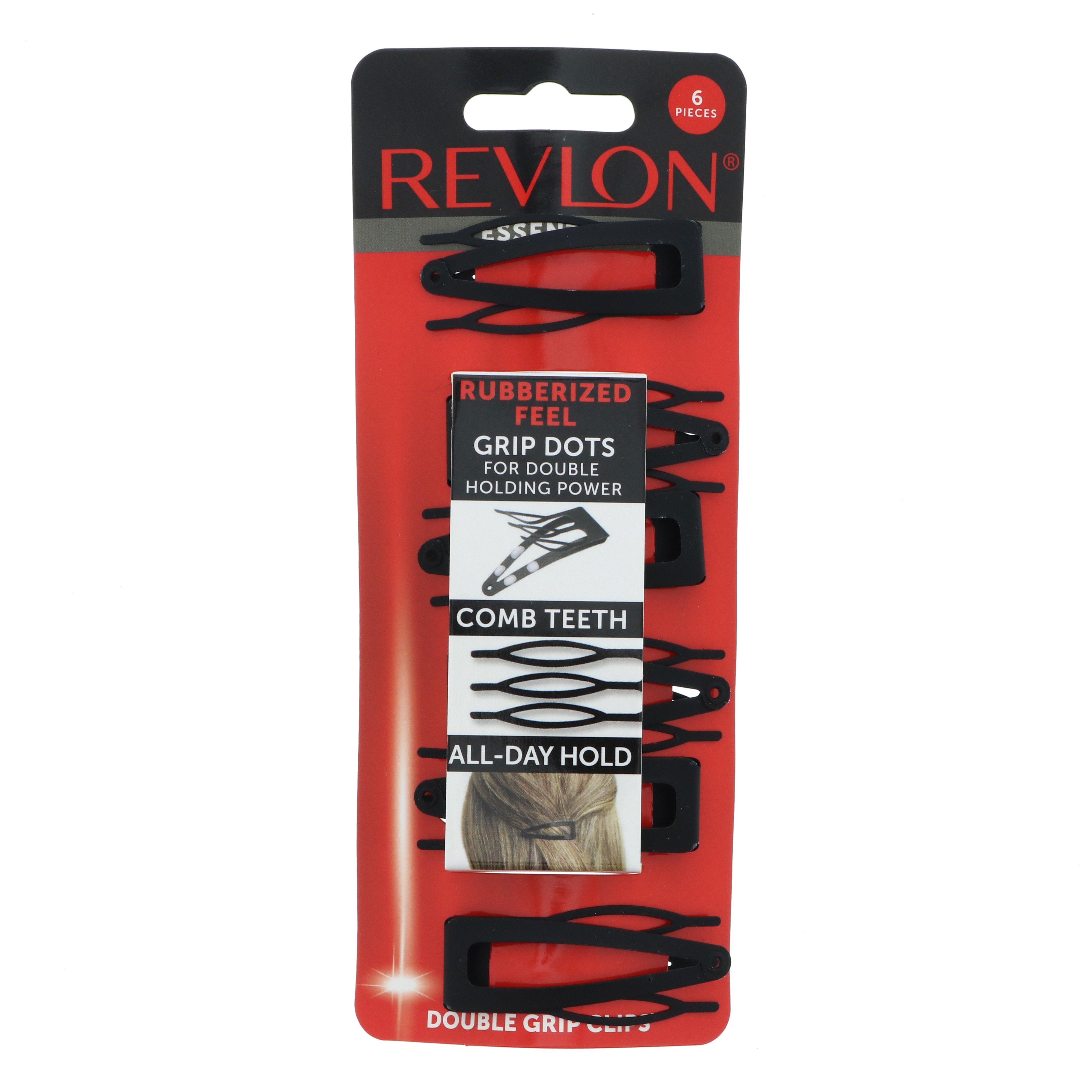 Revlon Black Rubberized Clix - Shop Hair accessories at H-E-B