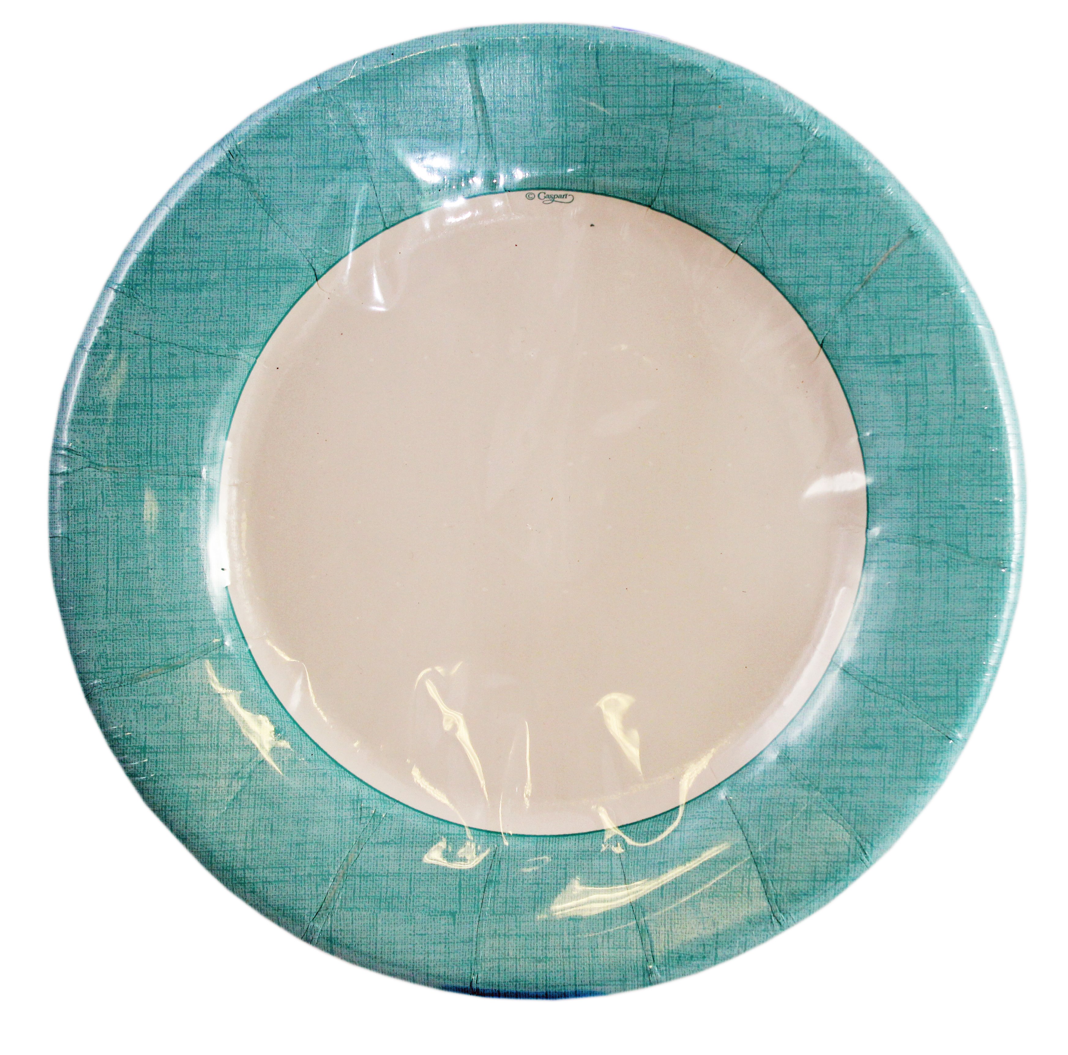 Caspari Salad Plate Linen Robins Egg Blue - Shop Plates & bowls at H-E-B