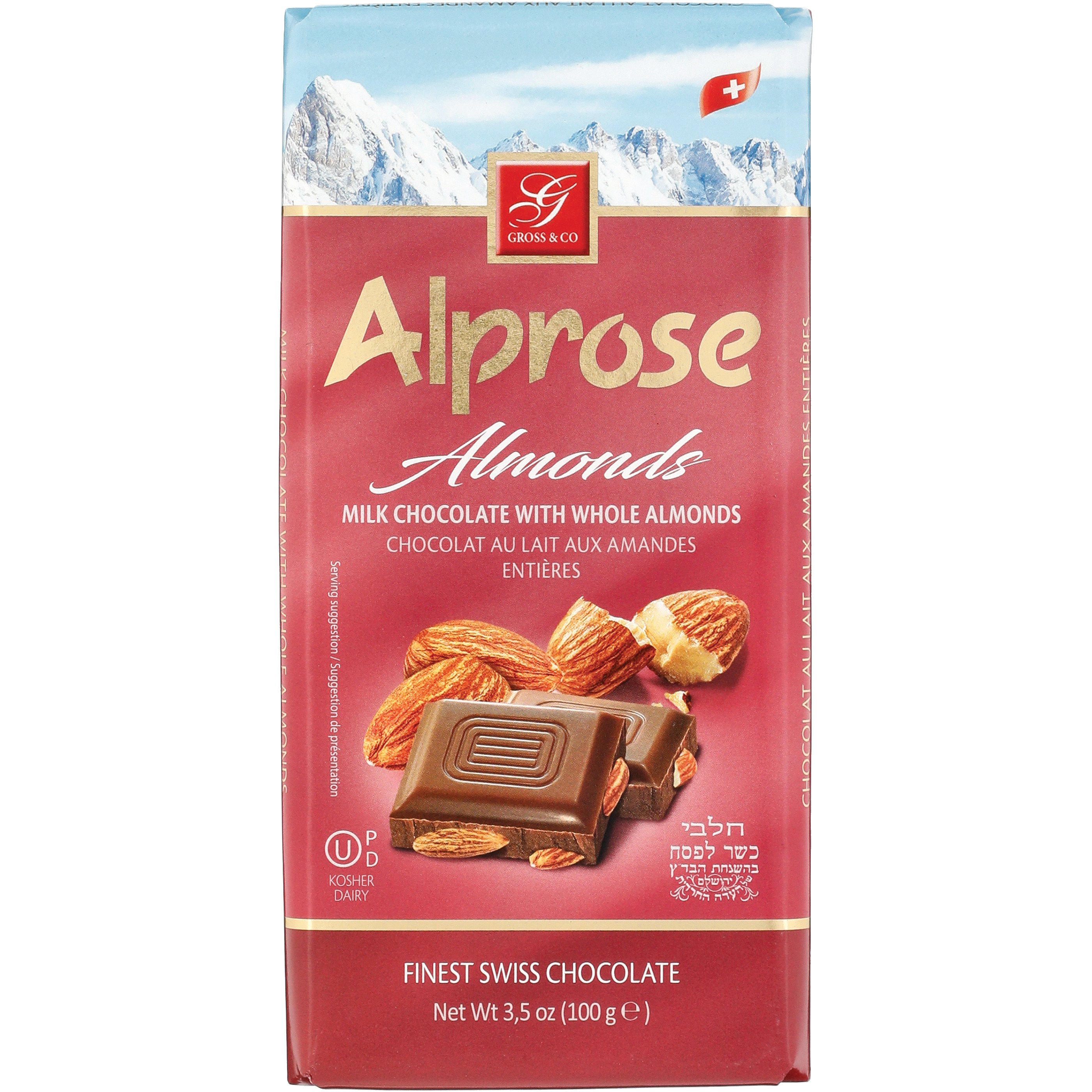 Alprose Almonds Milk Chocolate Bar, Kosher - Shop Candy at H-E-B