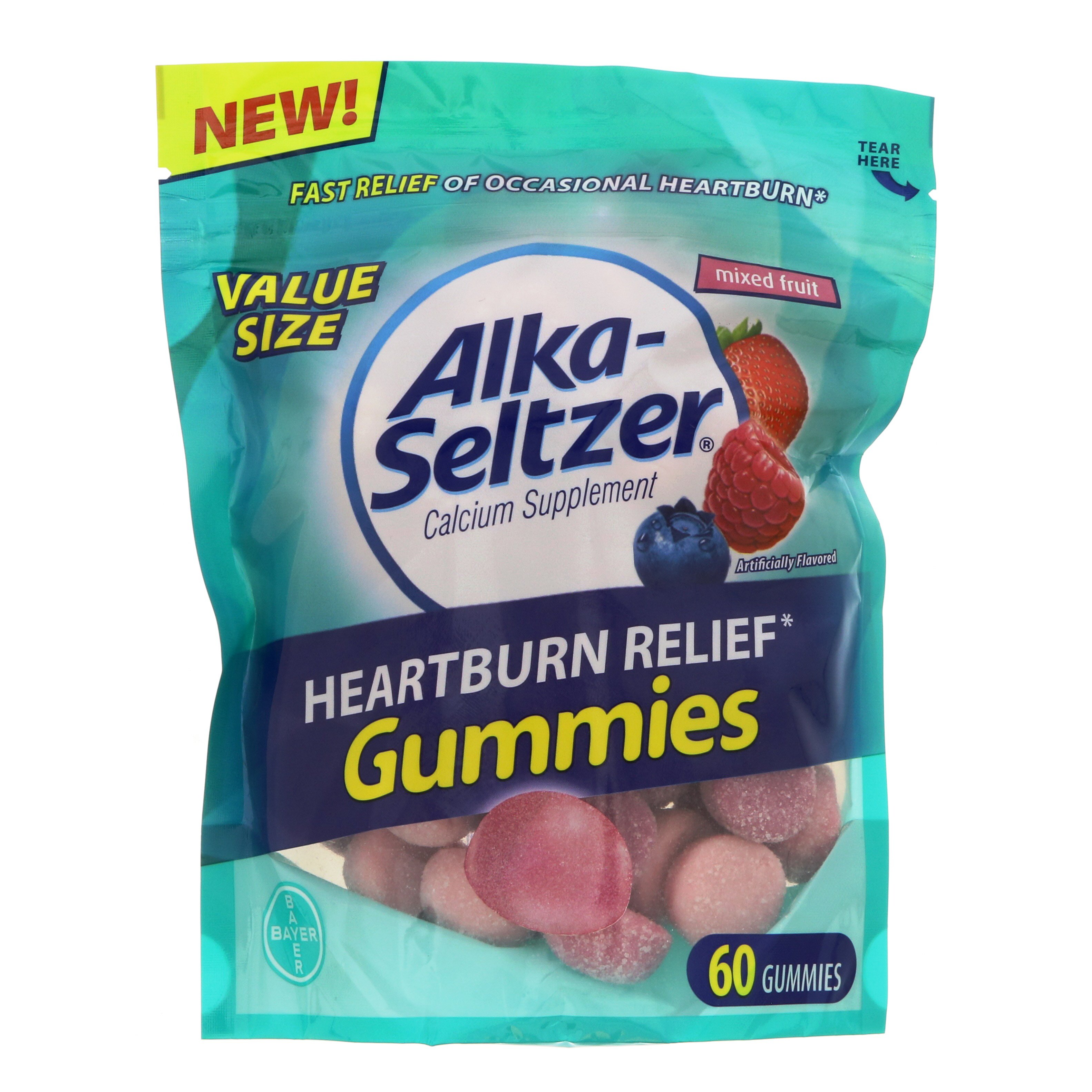 Alka-Seltzer Heartburn Relief Gummies, 60 CT - Shop Digestion & nausea ...