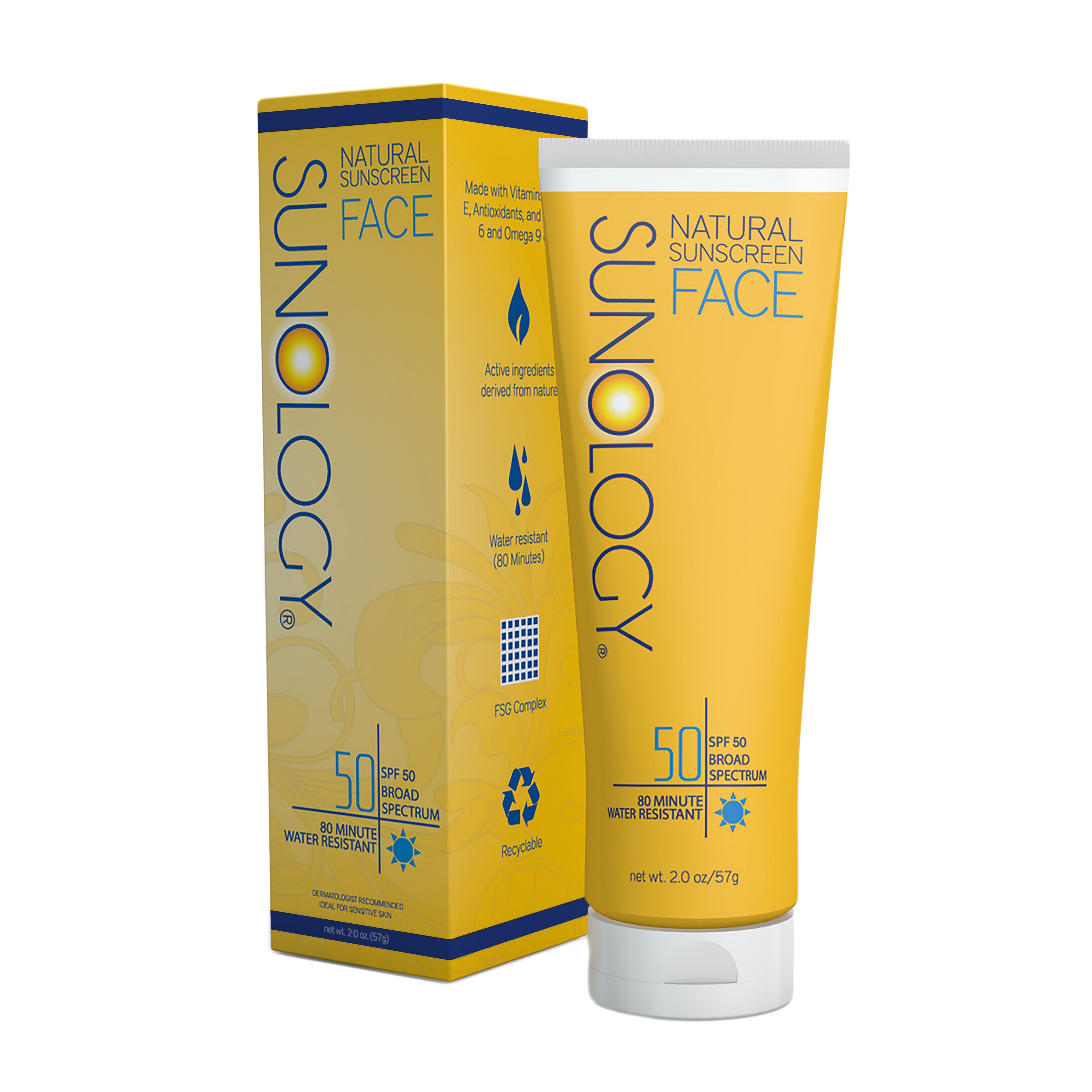 Sunology Natural Sunscreen Face SPF 50 Lotion - Shop Sunscreen & self ...