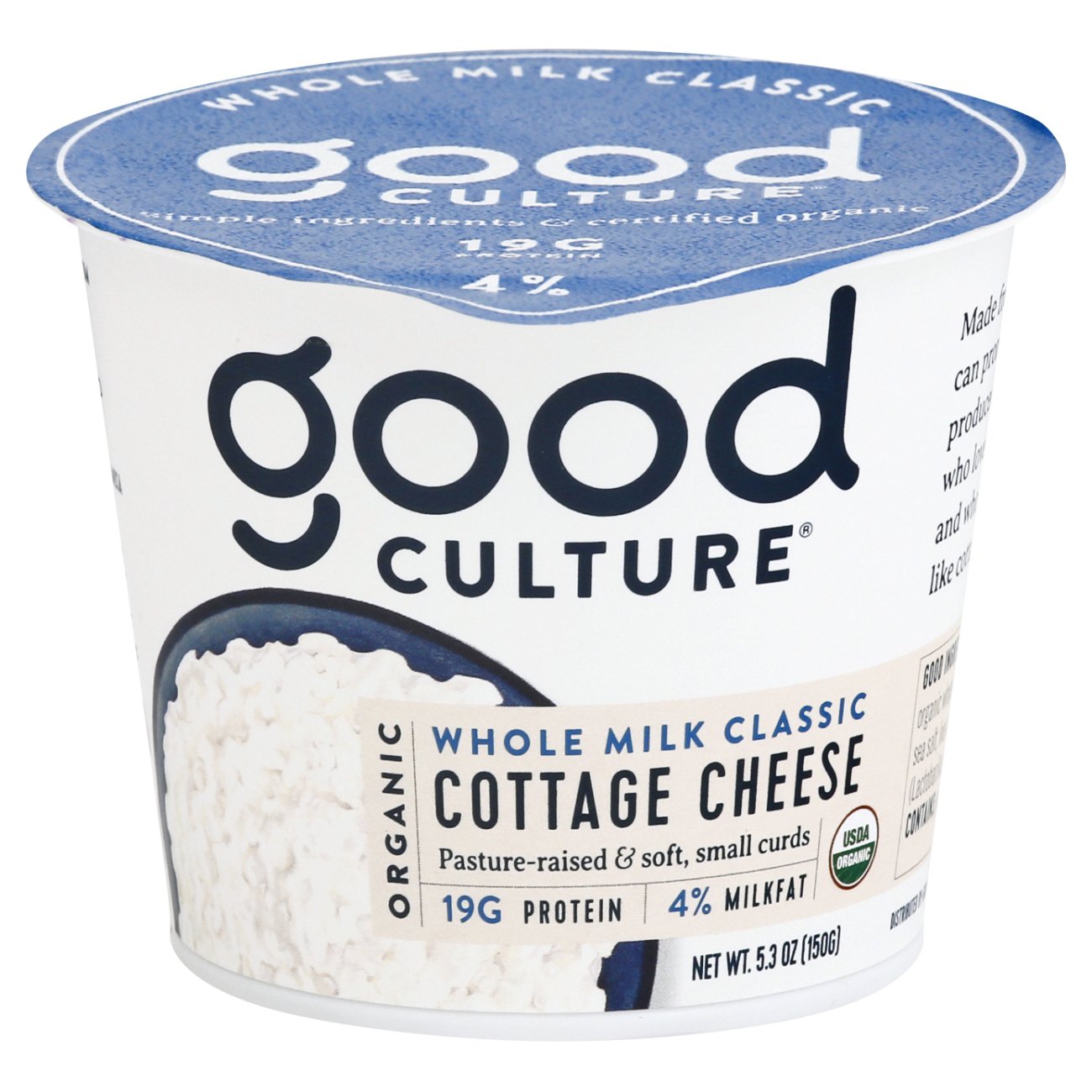 Good Culture Organic 4% Milkfat Cottage Cheese - Shop Cottage cheese at ...