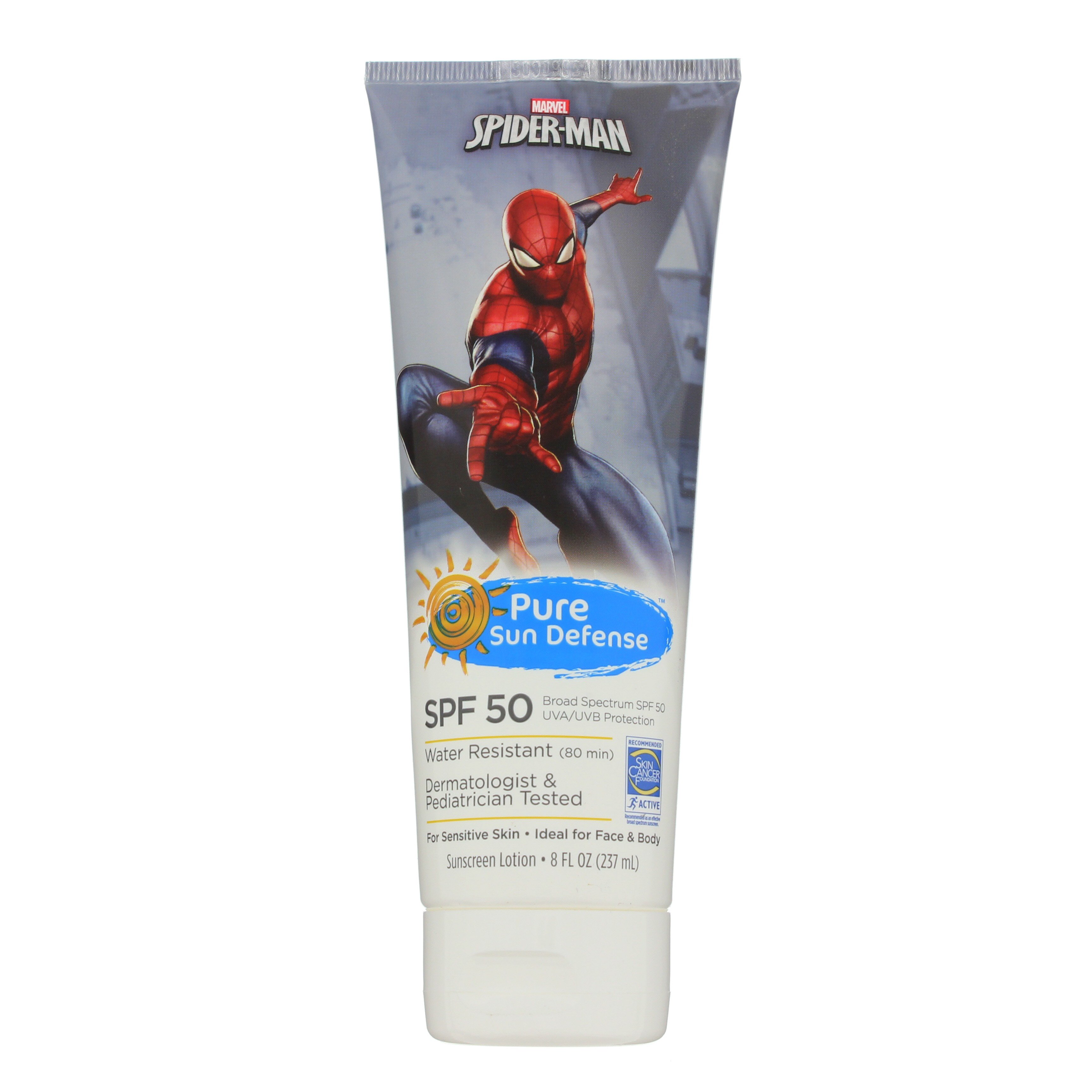 Pure Sun Defense Spider-man Sunscreen Lotion SPF 50 - Shop Health ...