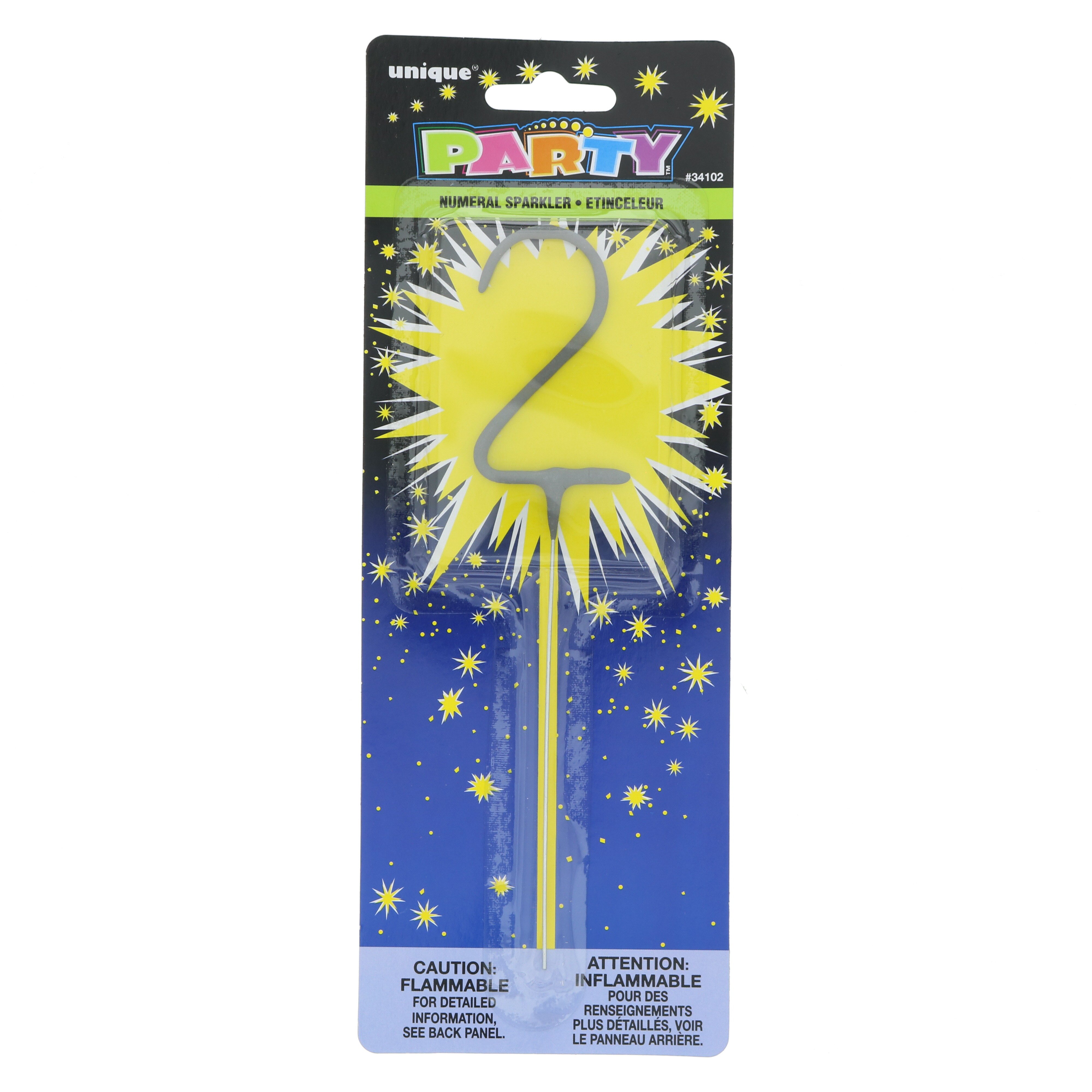 unique Party Number 2 Sparkler Candle - Shop Birthday candles at H-E-B