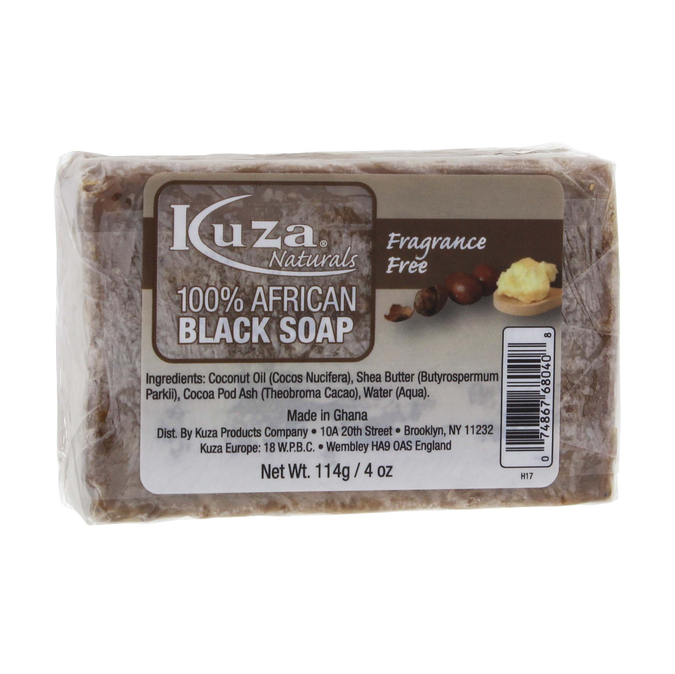 Kuza 100% African Black Soap Fragrance Free - Shop Hand & bar soap at H-E-B