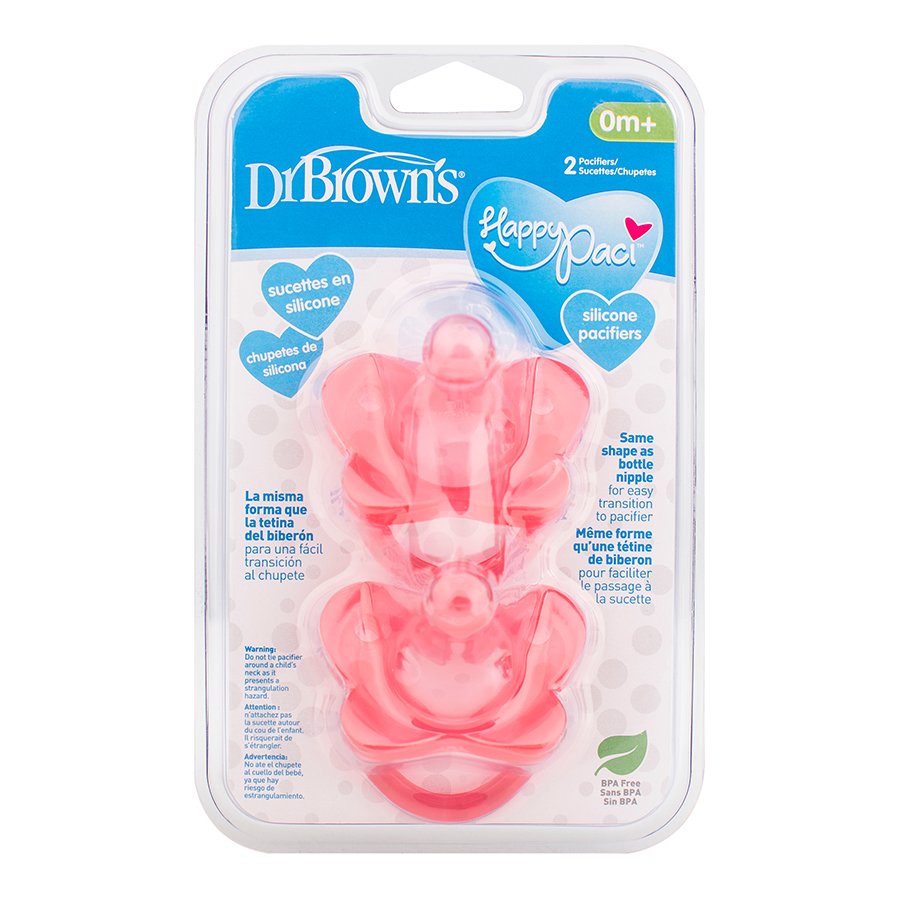 Dr. Brown's Happy Paci Silicone Pacifiers, Assorted Colors - Shop ...