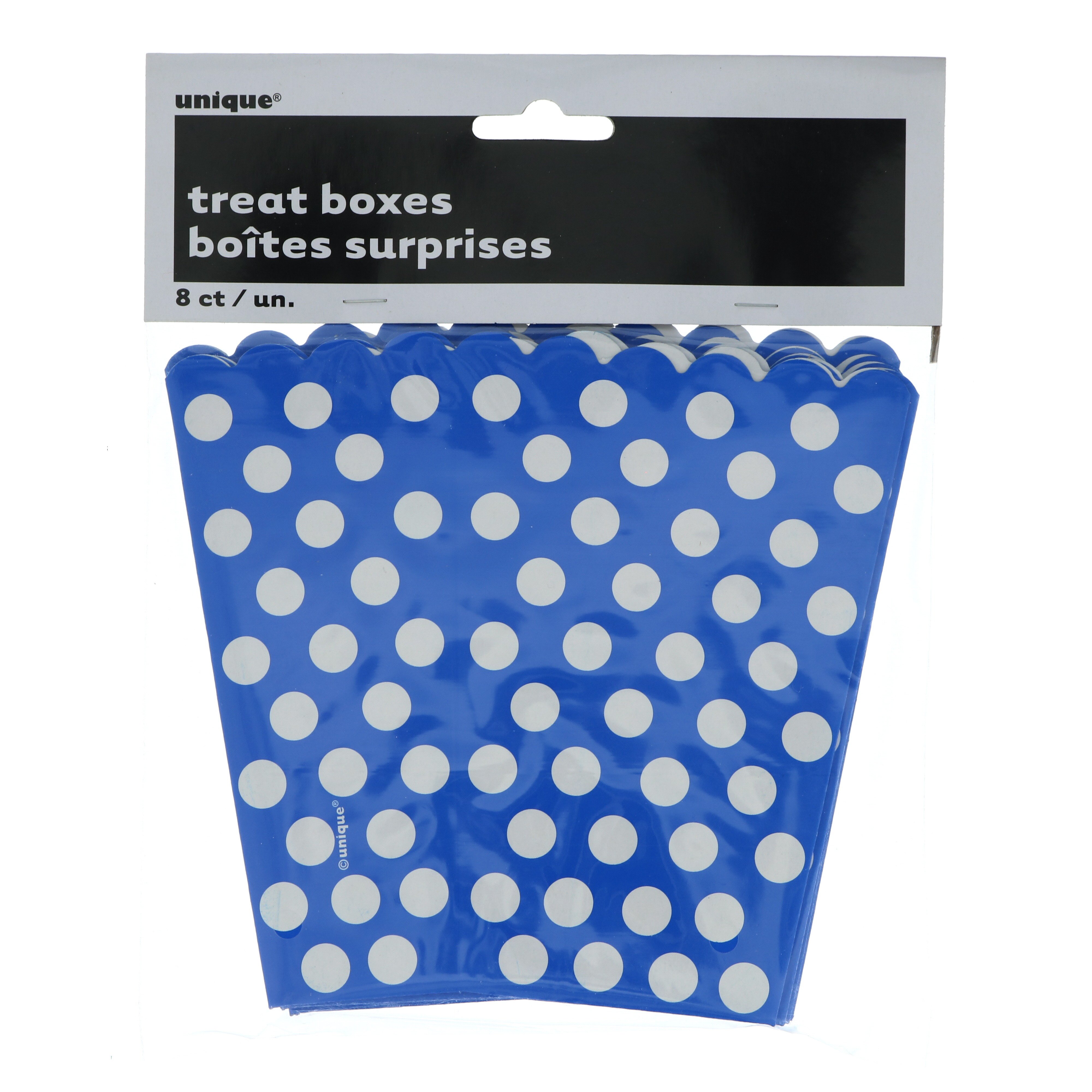Unique Royal Blue Dots Treat Boxes - Shop at H-E-B