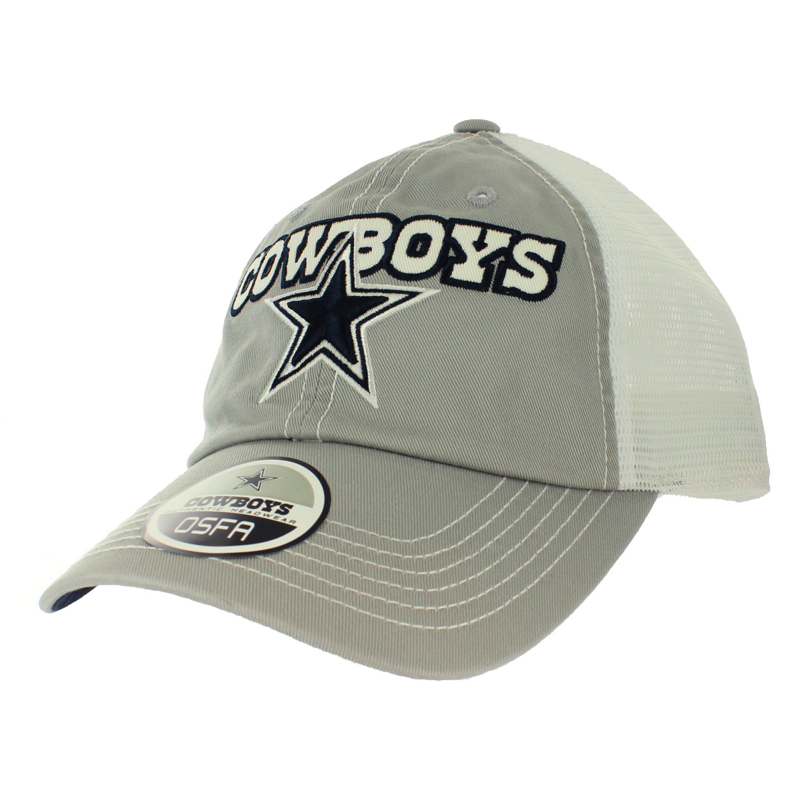Dallas Cowboys Men's Grey & White Duke Cap - Shop Team apparel at H-E-B