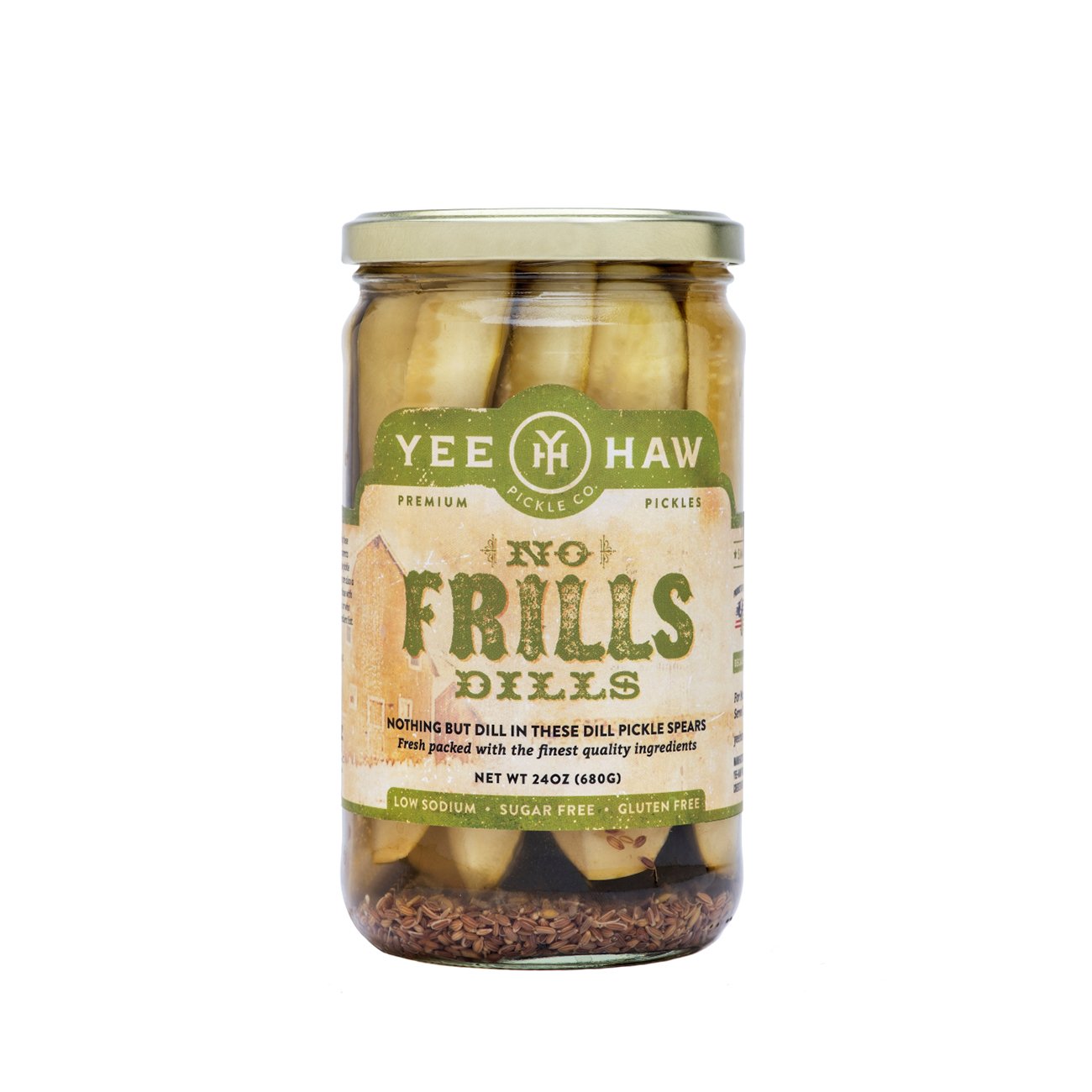 Yee Haw Pickle Co No Frills Dills Pickle Spears, 24 oz | Central Market ...