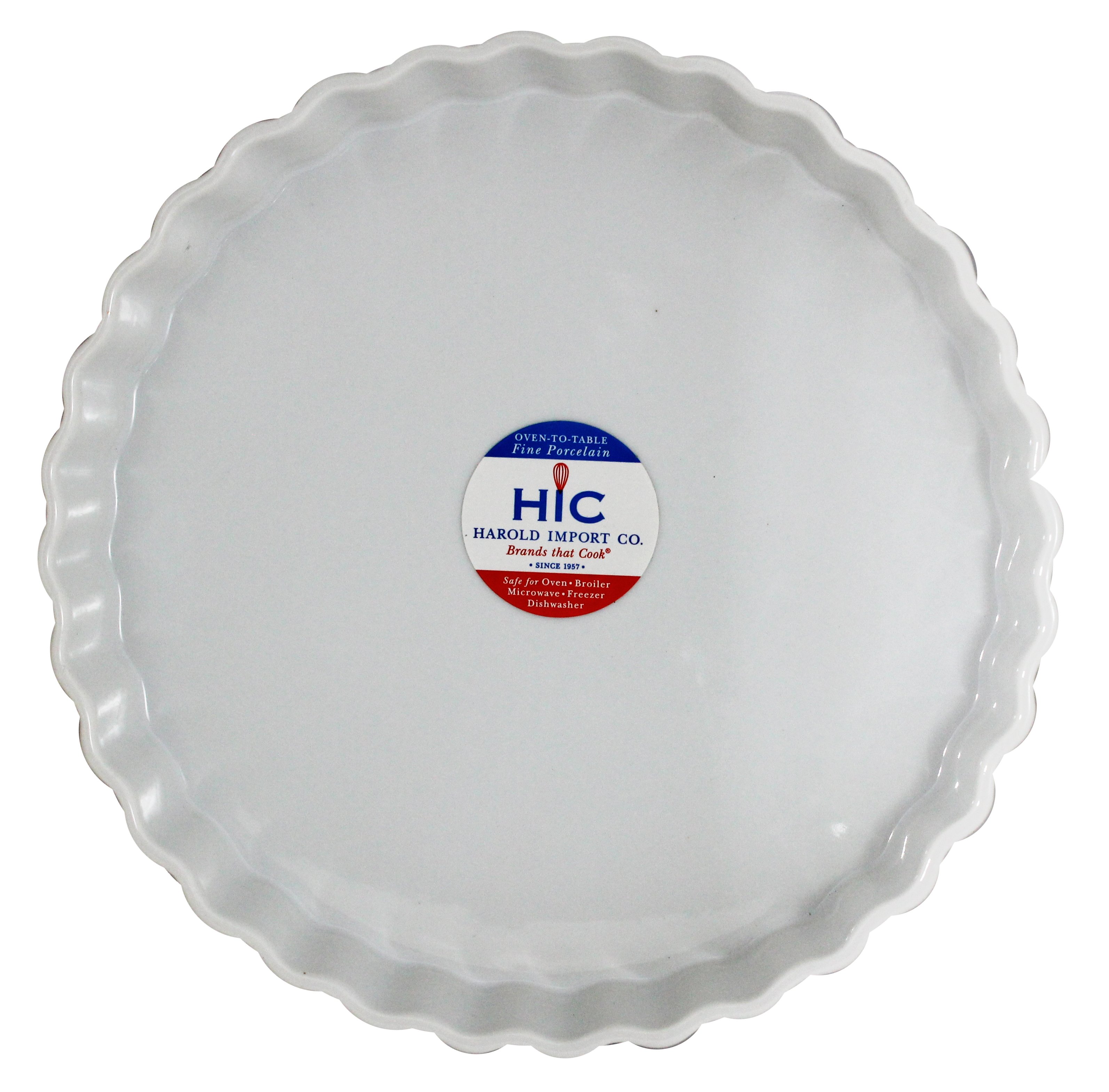 Harold Imports Whiteware Quiche Round 10 Inch Dish - Shop Pans & dishes ...