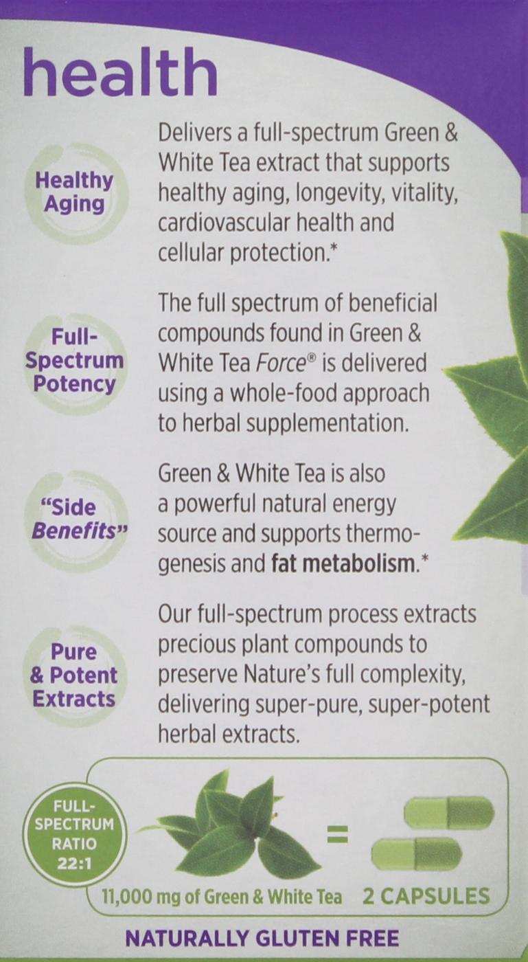 New Chapter Green & White Tea Force Vegetarian Capsules - Shop Herbs ...