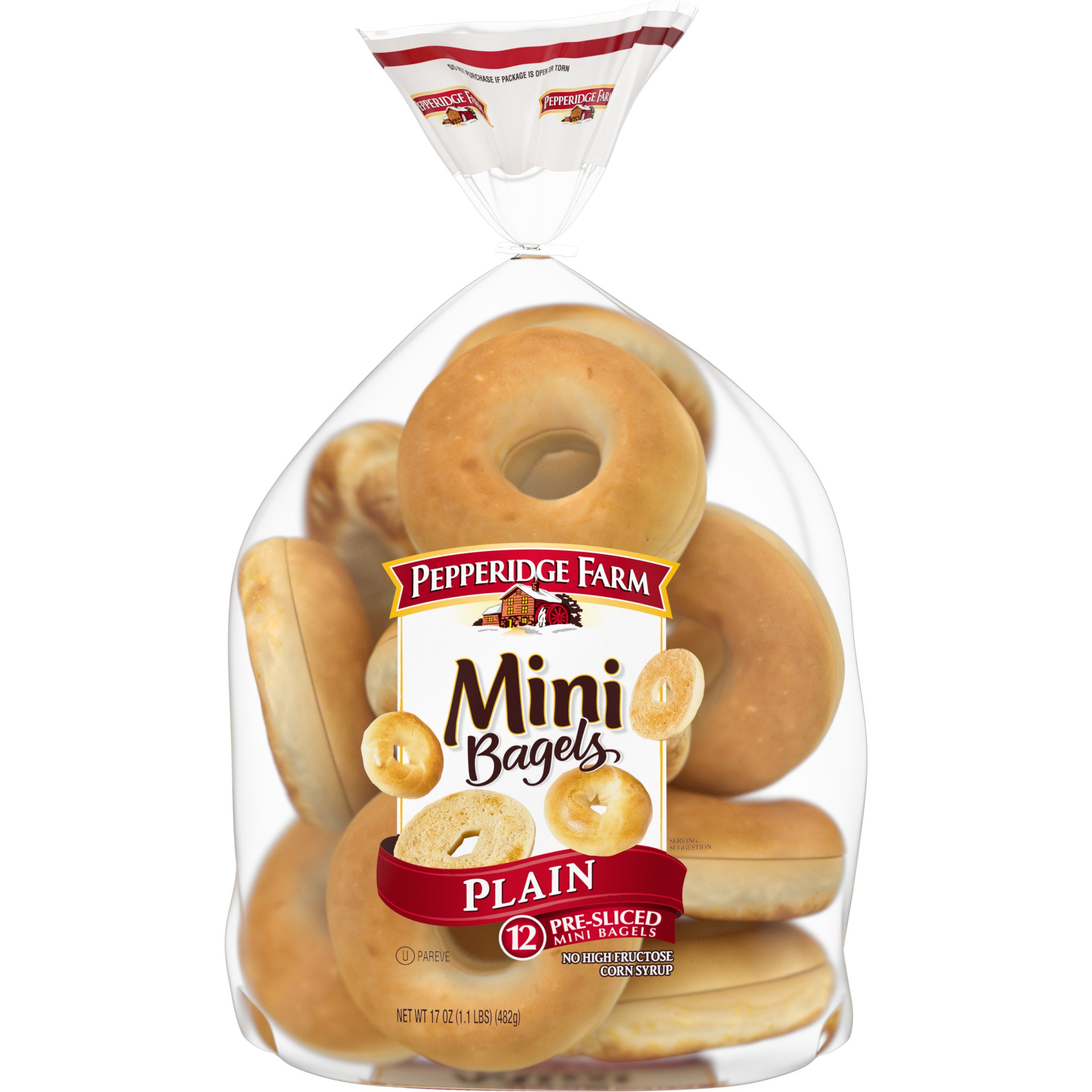 Pepperidge Farm Farmhouse Mini Plain Bagels - Shop Bagels at H-E-B