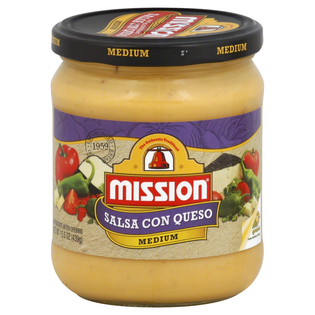 Mission Medium Salsa Con Queso - Shop Salsa & Dip at H-E-B