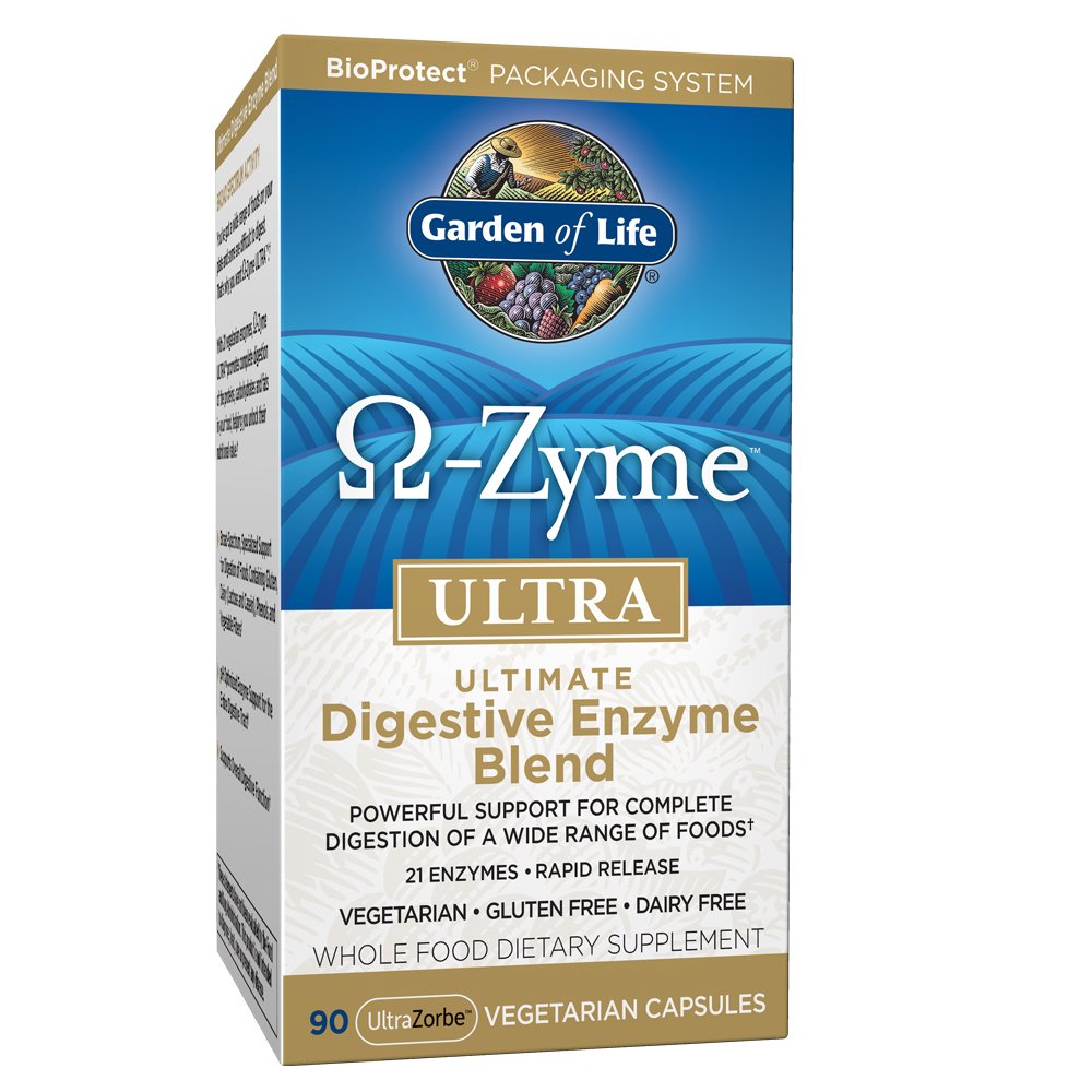 Garden of Life Omega-Zyme Ultra Digestive Enzyme Blend Capsules - Shop ...