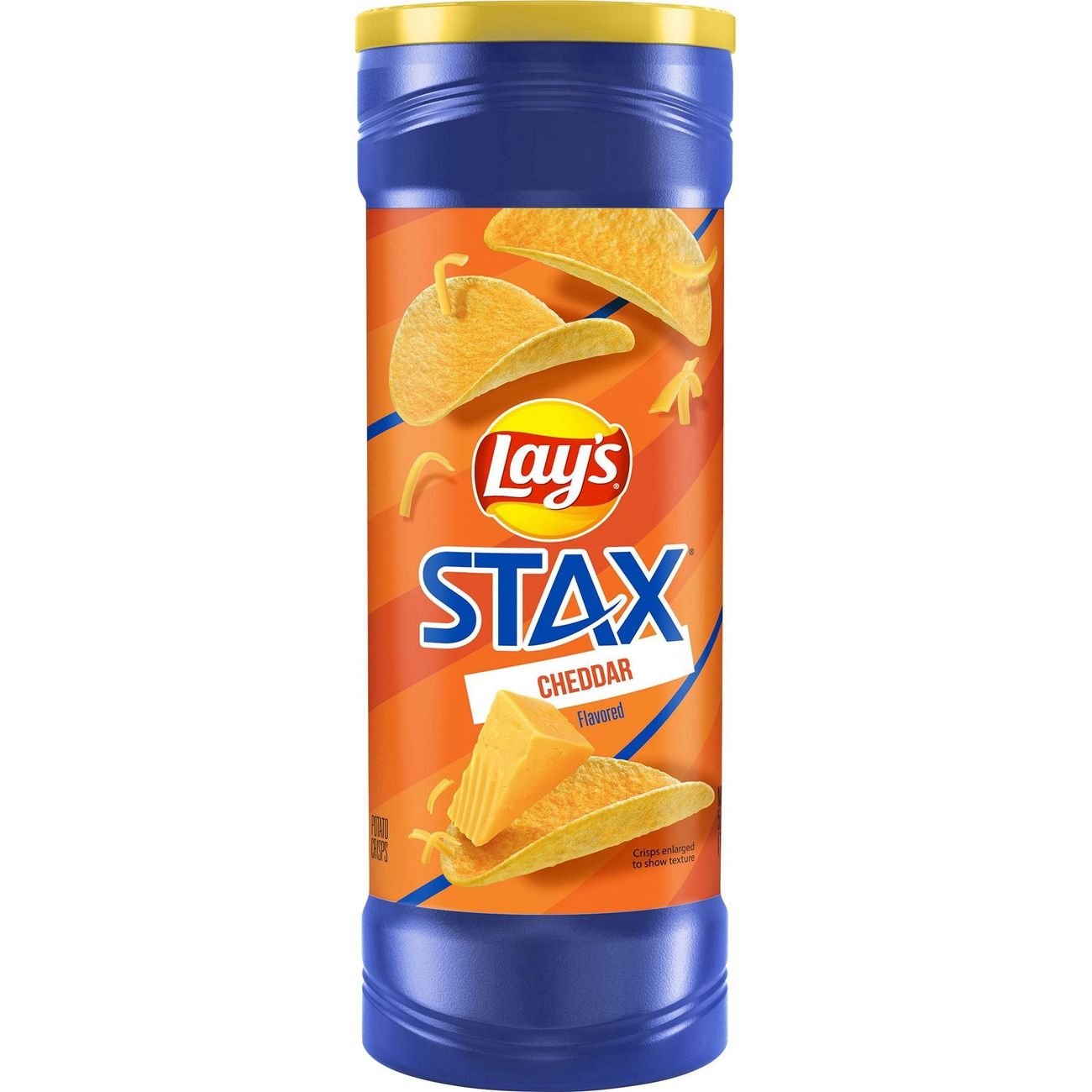 Lay's Stax Cheddar Potato Crisps - Shop Chips at H-E-B