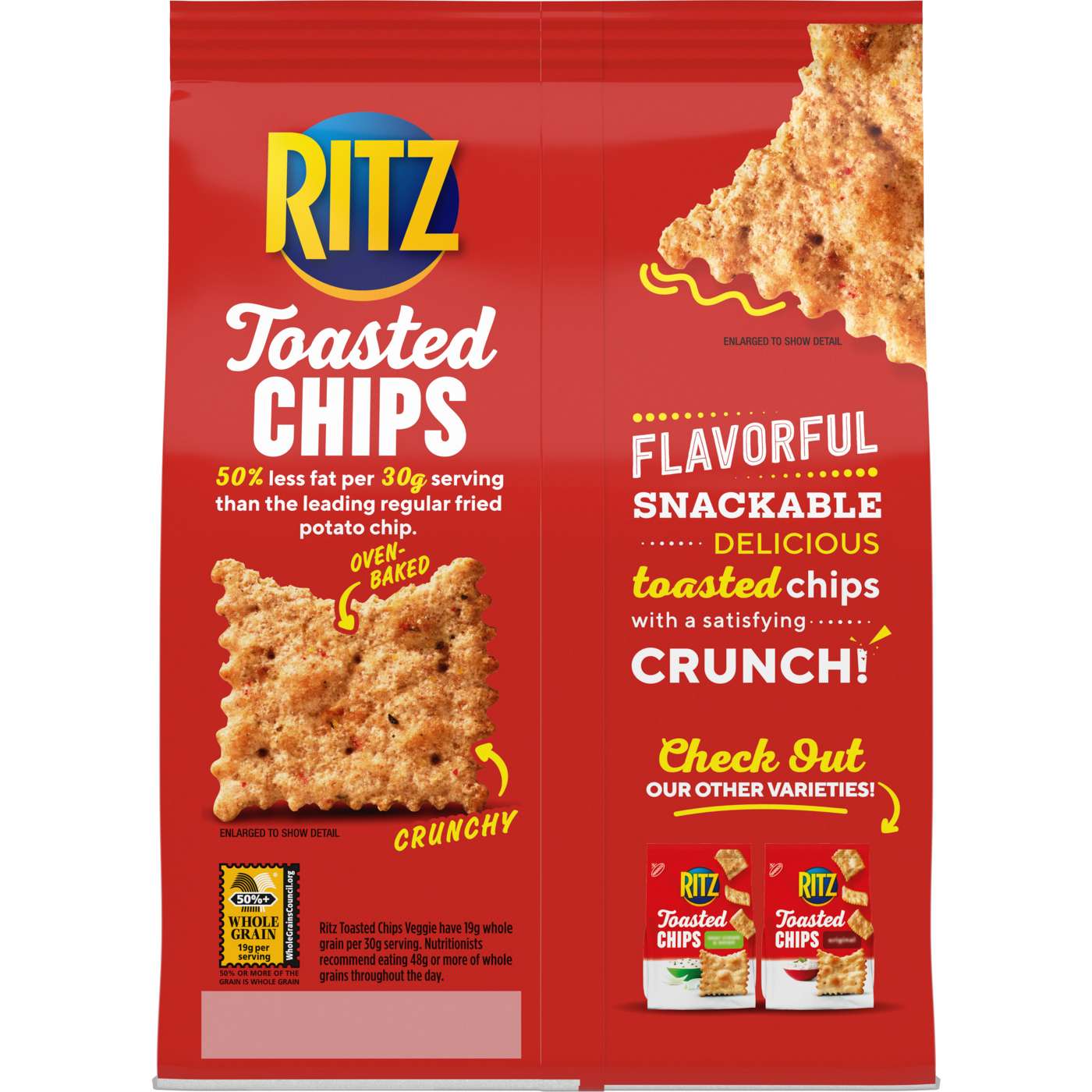 Ritz Toasted Chips Veggie Crackers - Shop Crackers & breadsticks at H-E-B