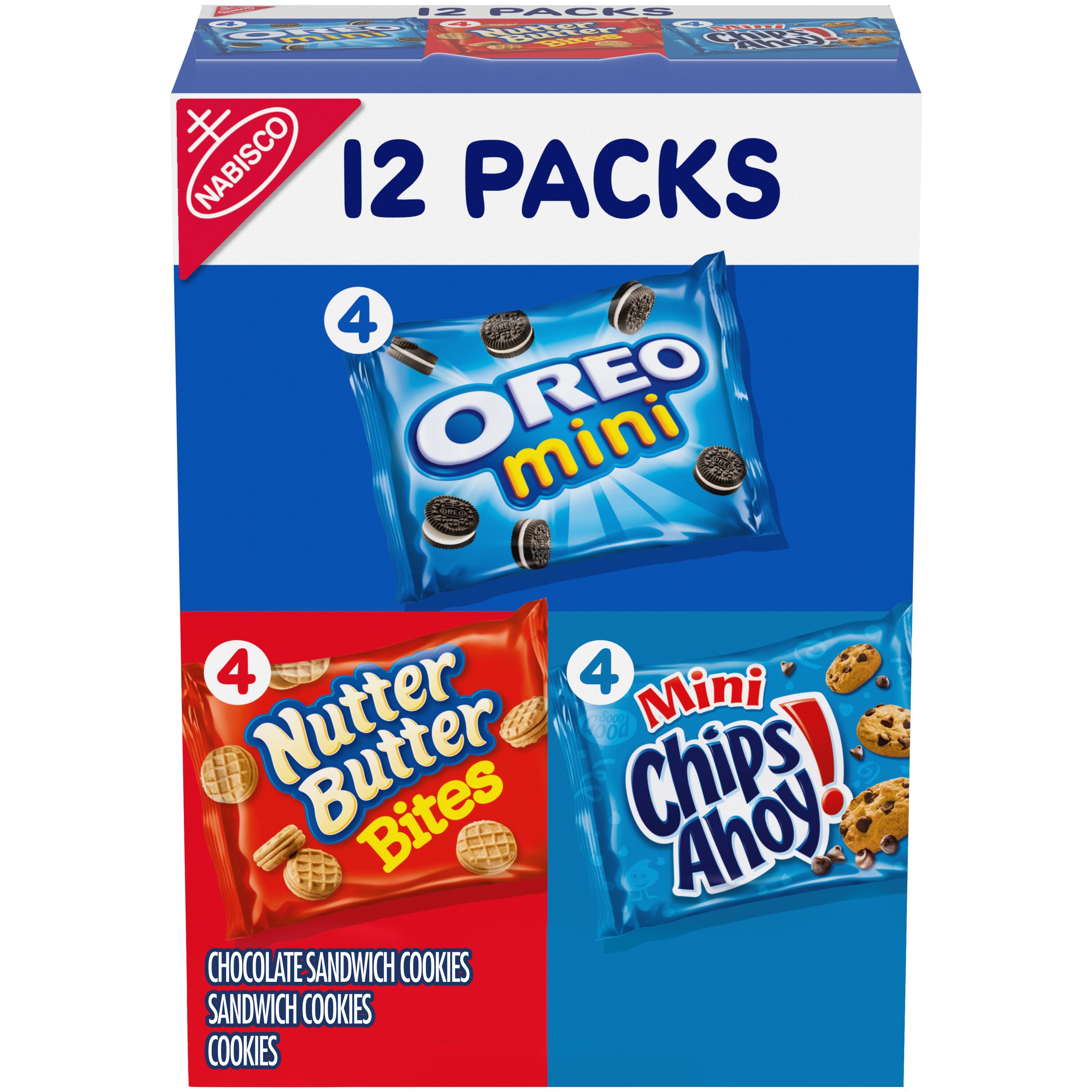 Nabisco Cookie Variety Pack 1 oz Bags - OREO, Chips Ahoy! & Barnum's ...