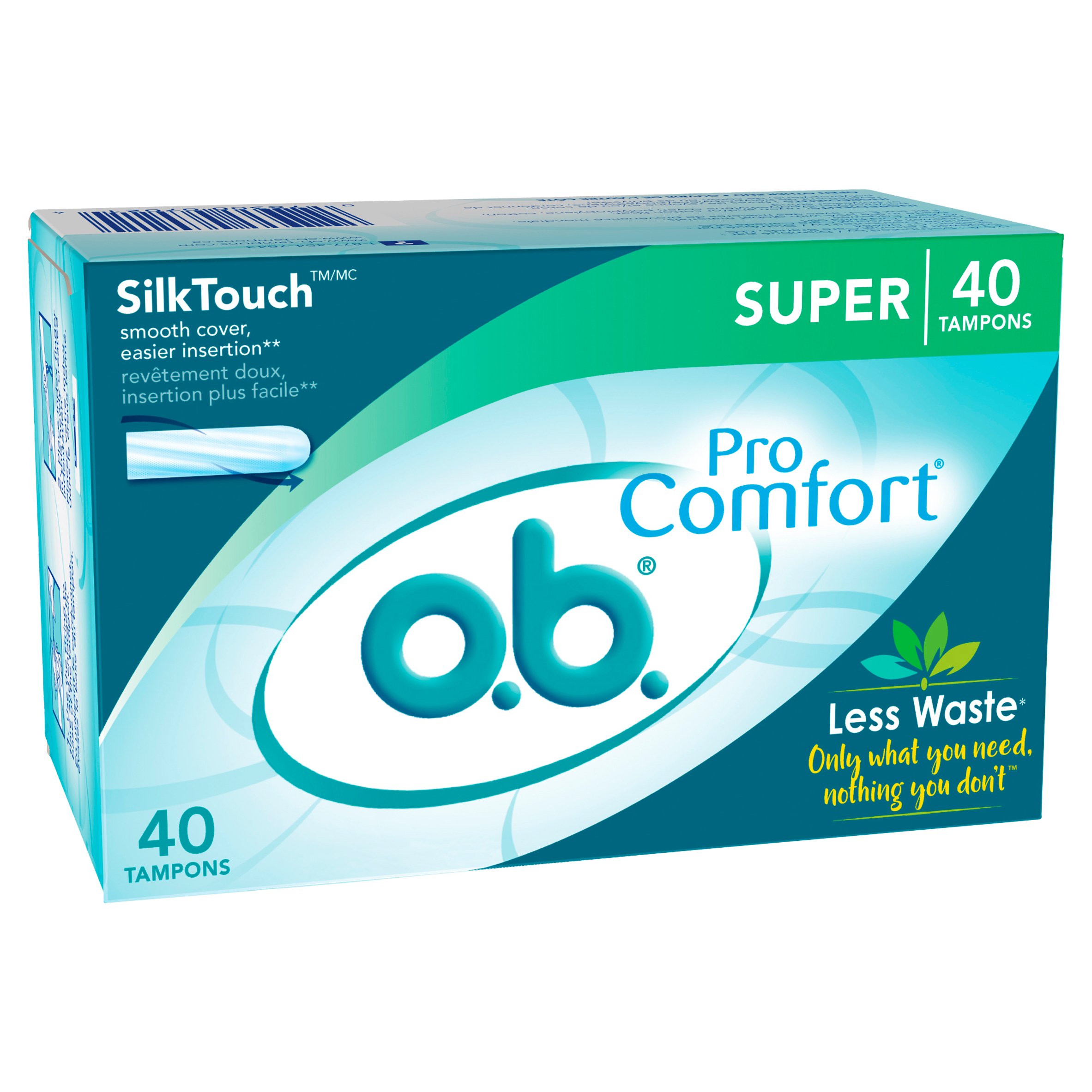 o.b. o.b. ProComfort Super Tampons - Shop Tampons at H-E-B
