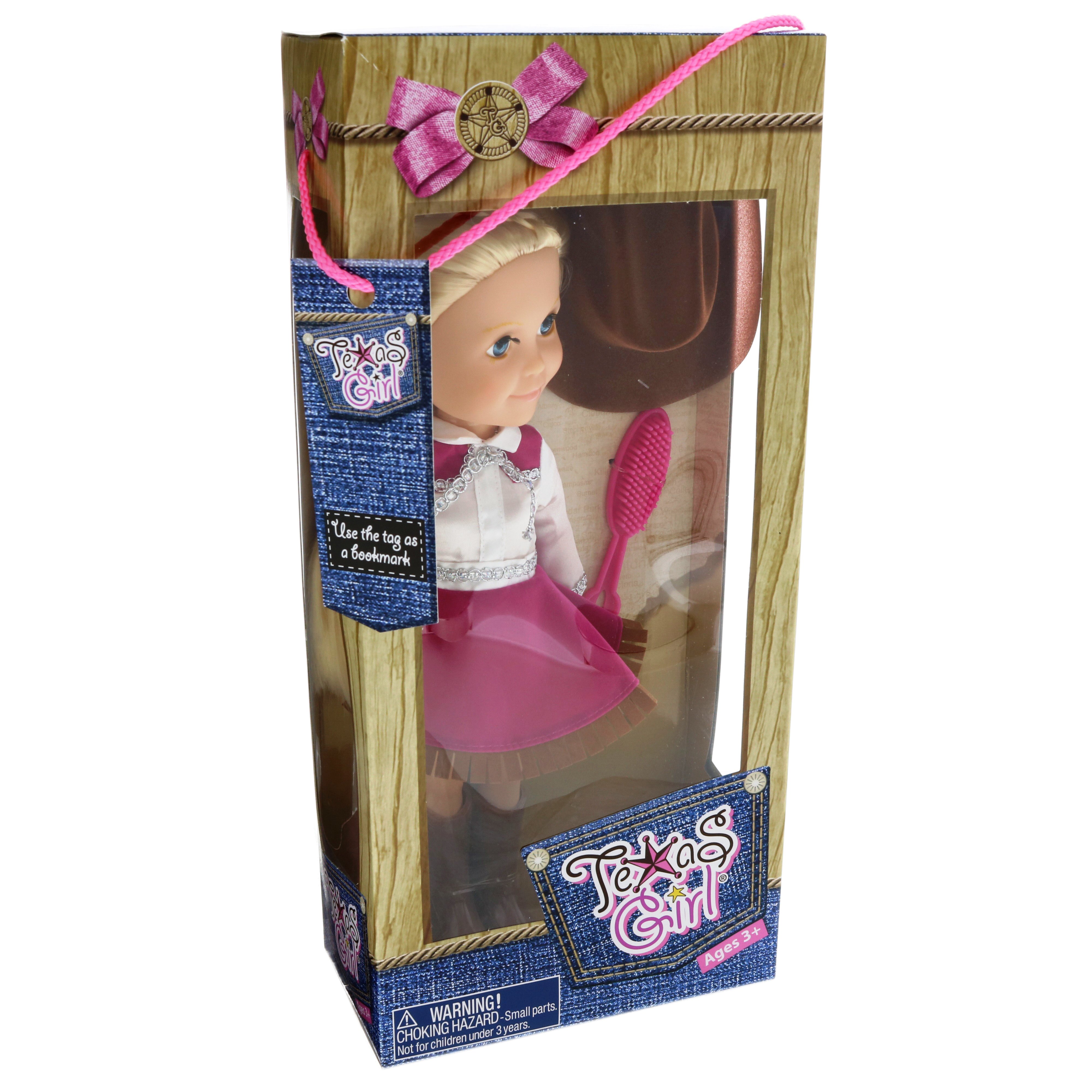Texas Girl Pink Skirt Cowgirl Doll - Shop Action figures & dolls at H-E-B