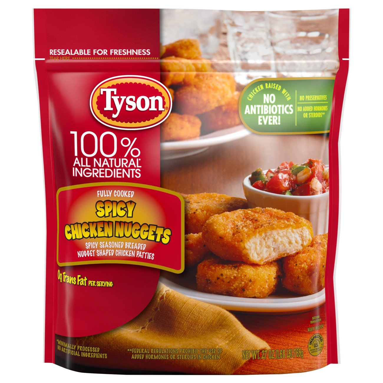 Tyson Spicy Chicken Nuggets, 27 oz | Joe V's Smart Shop | Low Prices ...