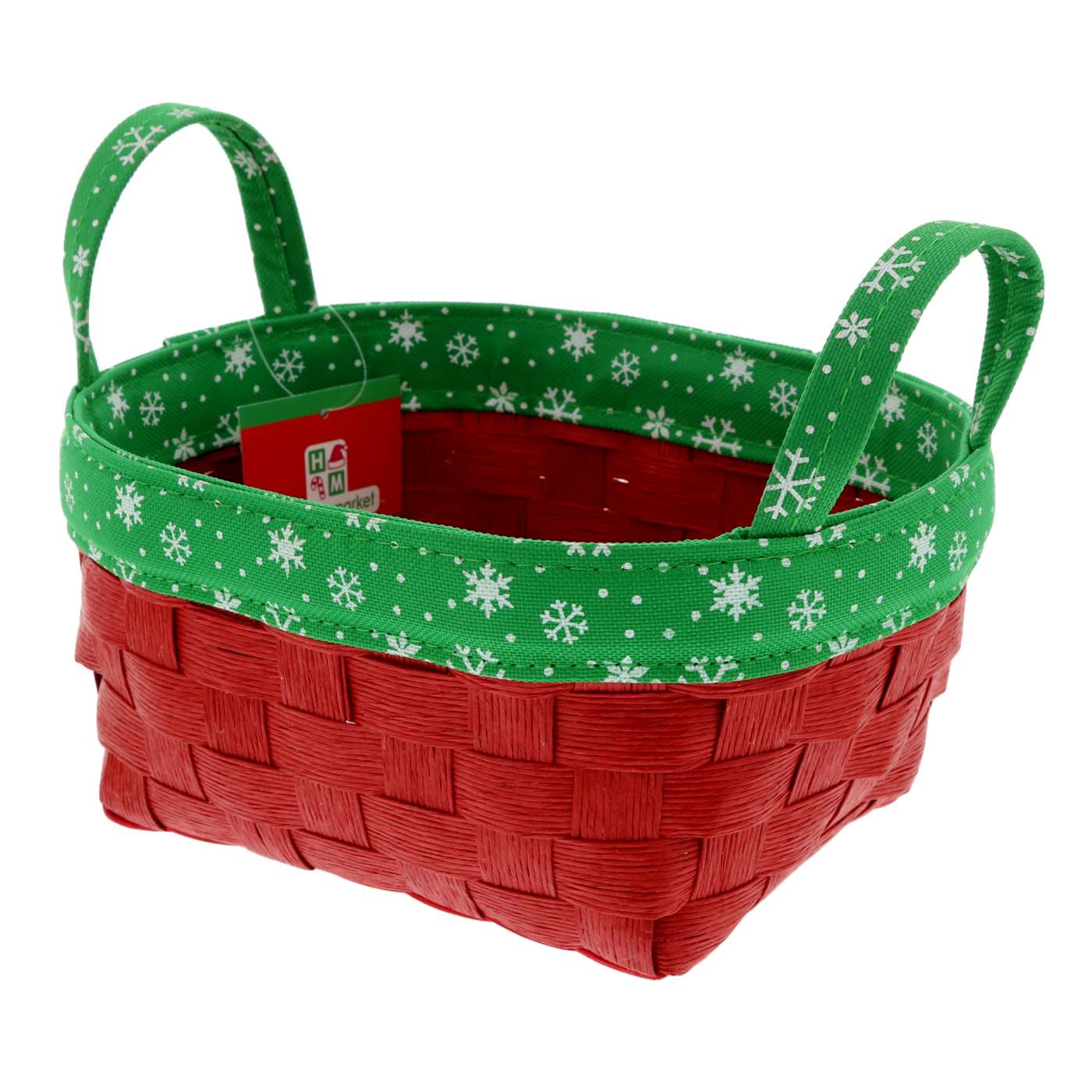Holiday Market Small Snowflake Rim Basket, Assorted Colors - Shop Gift ...