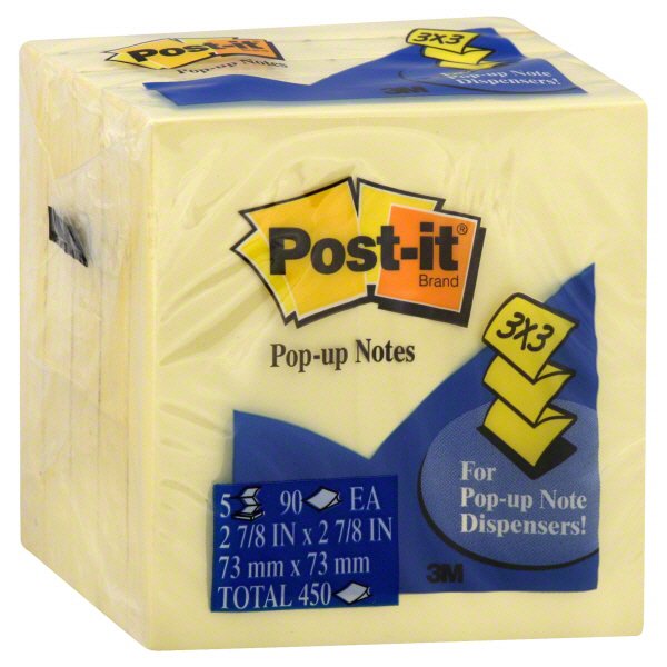 Post-it 3x3 in Pop Up Notes - Shop Sticky notes & index cards at H-E-B