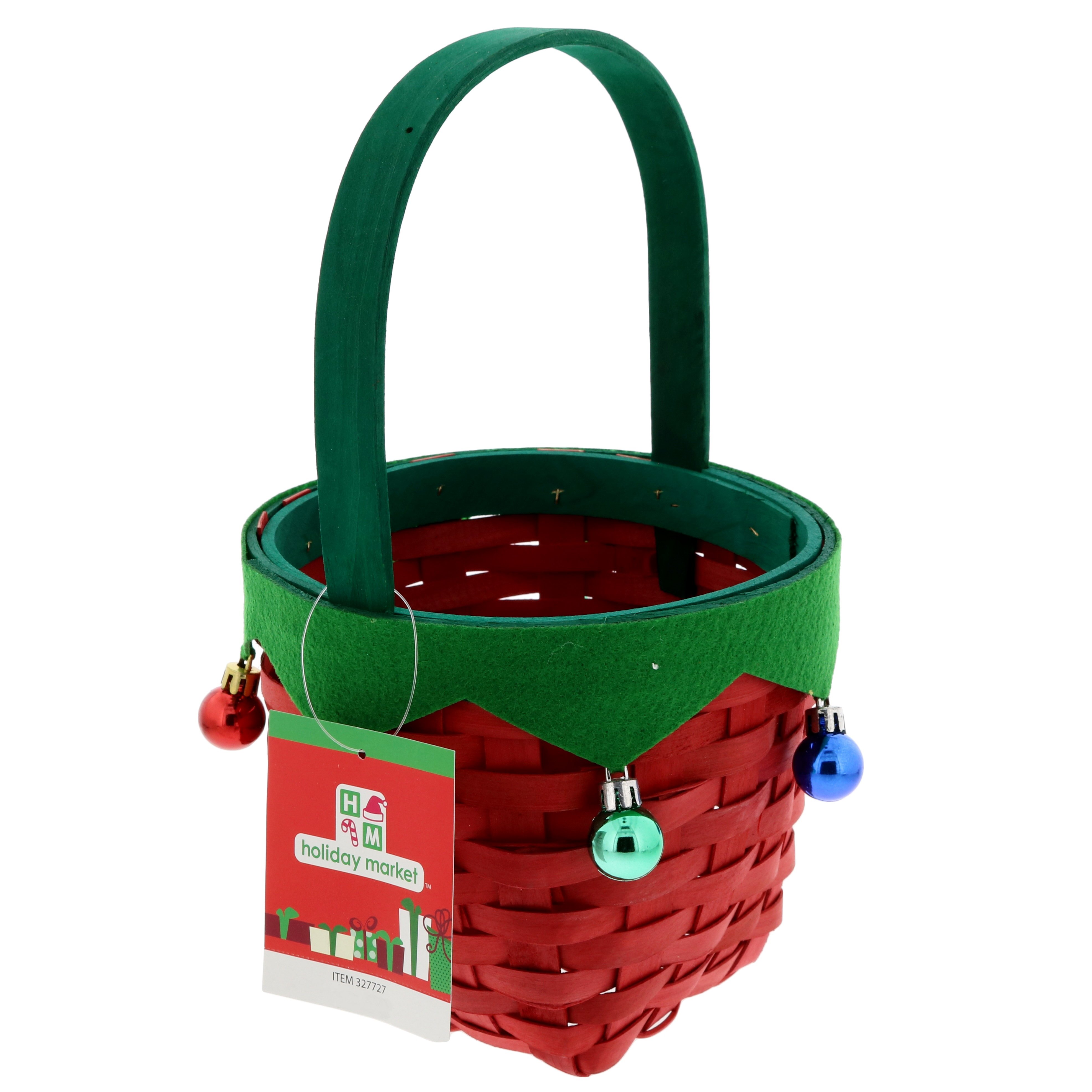 Holiday Market Small Woodchip Elf Basket - Shop Gift wrap at H-E-B