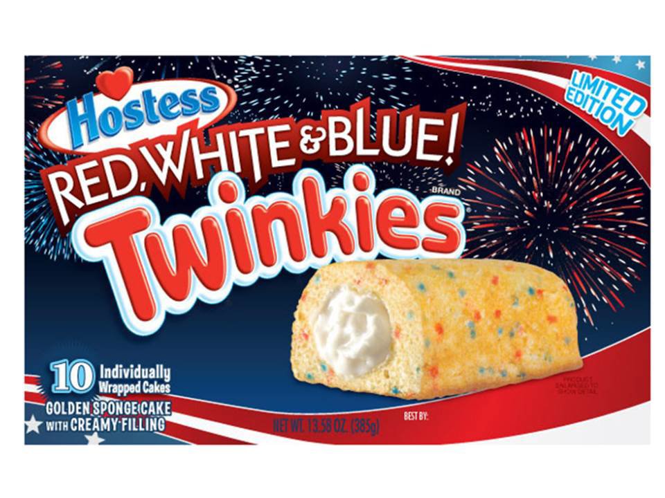 Hostess Red White & Blue Twinkies - Shop Snack cakes at H-E-B